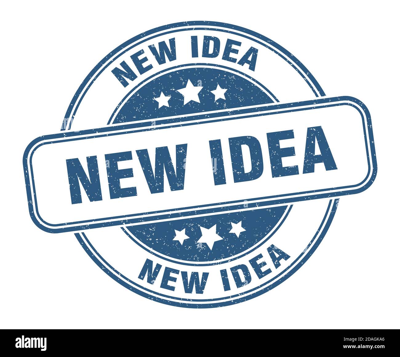 new idea stamp. new idea sign. round grunge label Stock Vector Image ...