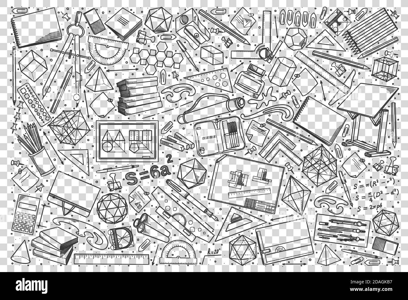 Drawing doodle set Stock Vector Image & Art - Alamy
