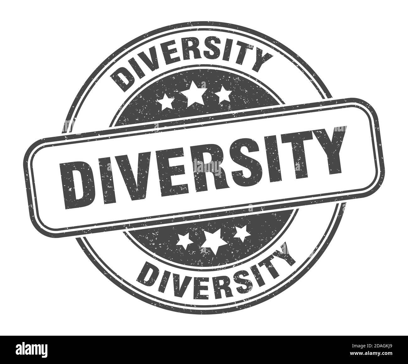 diversity stamp. diversity sign. round grunge label Stock Vector Image ...