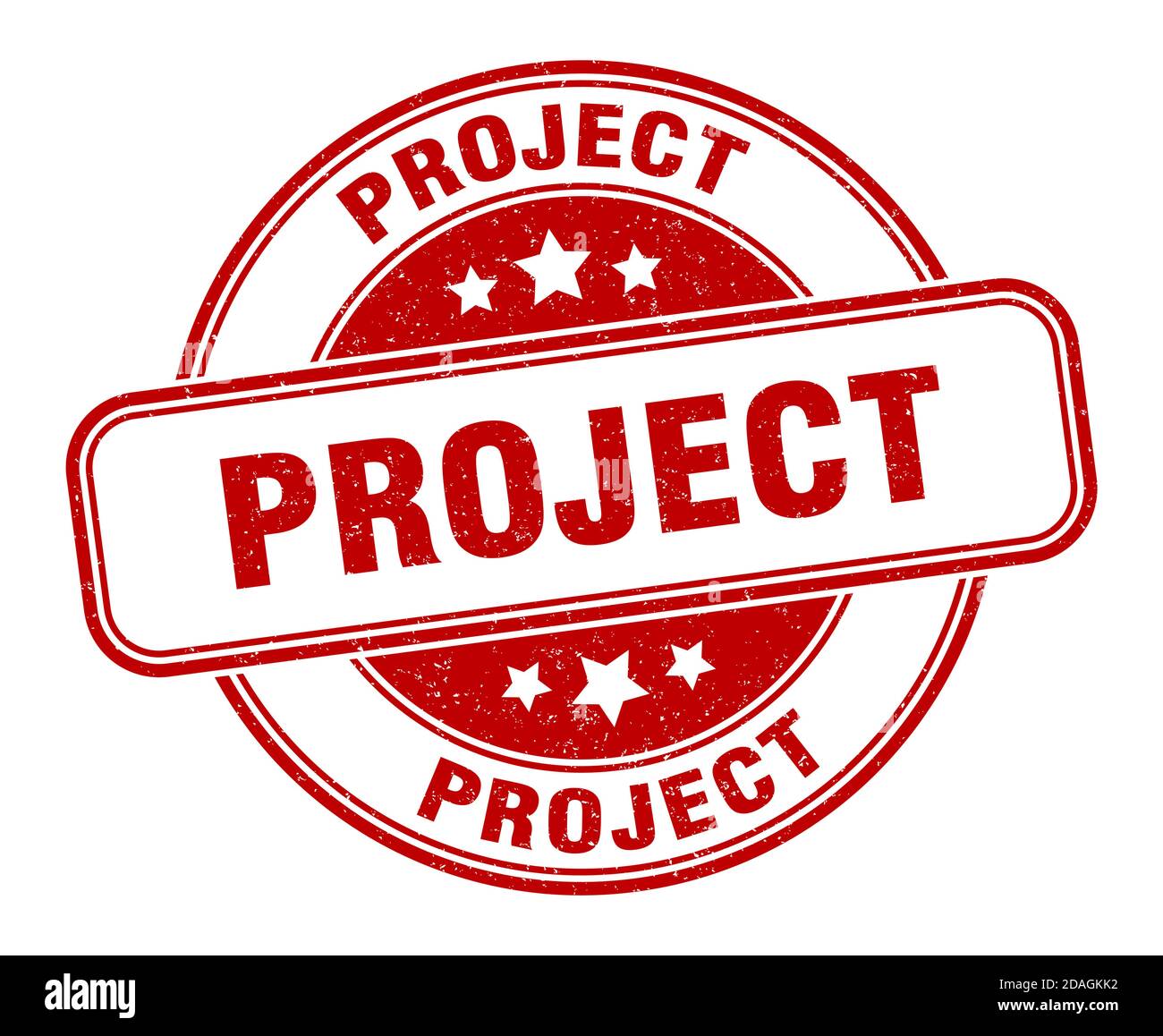 project stamp. project sign. round grunge label Stock Vector Image ...