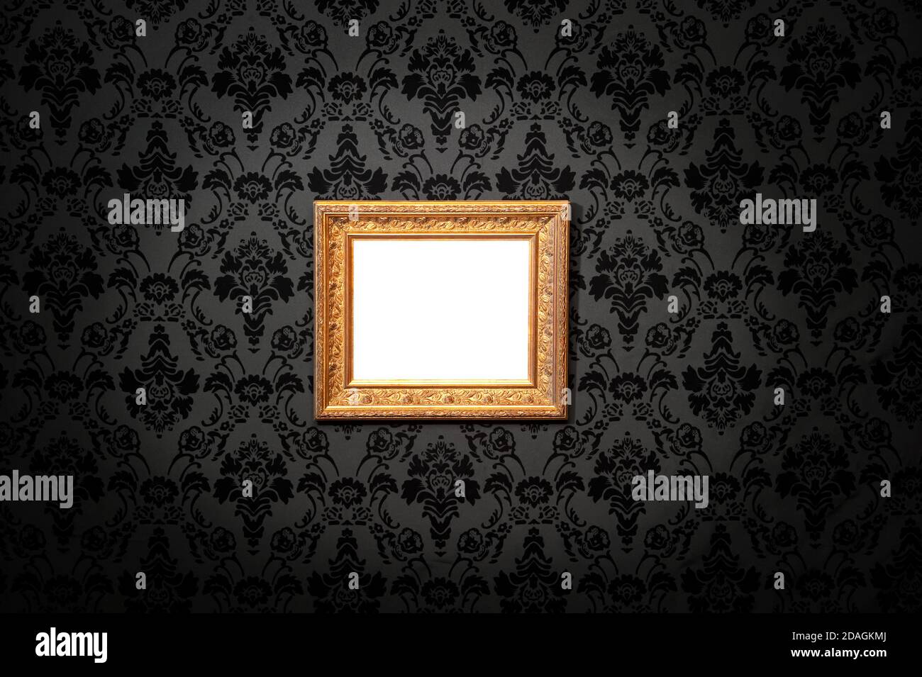 old picture frame on a vintage background Stock Photo - Alamy