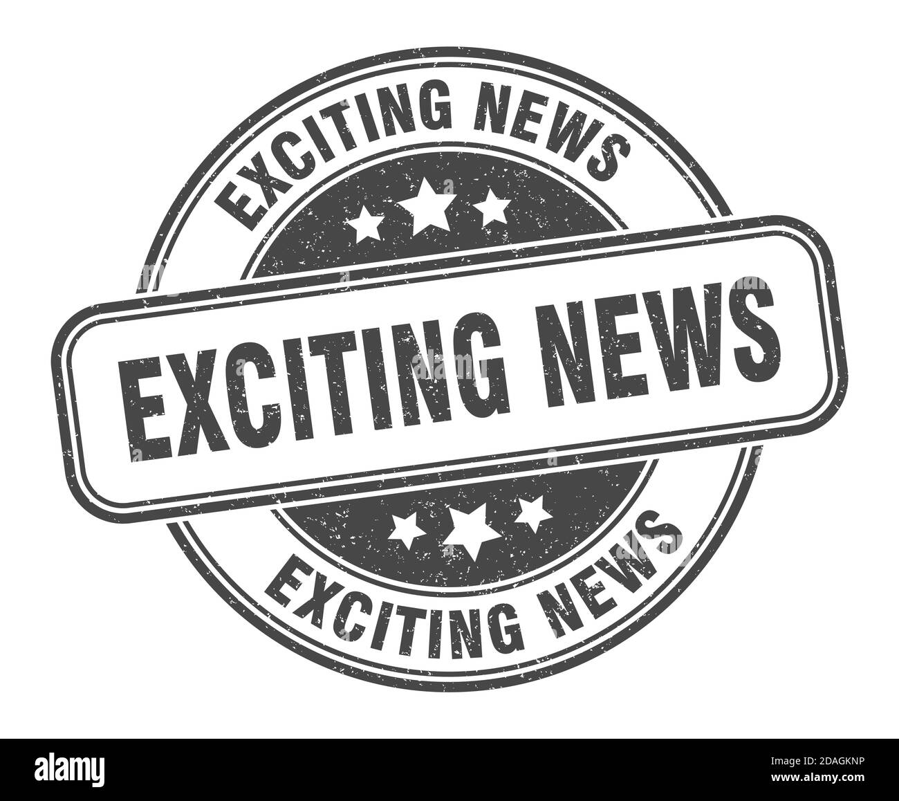 exciting news stamp. exciting news sign. round grunge label Stock ...