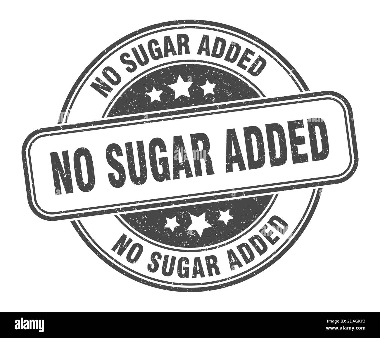 no sugar added stamp. no sugar added sign. round grunge label Stock ...
