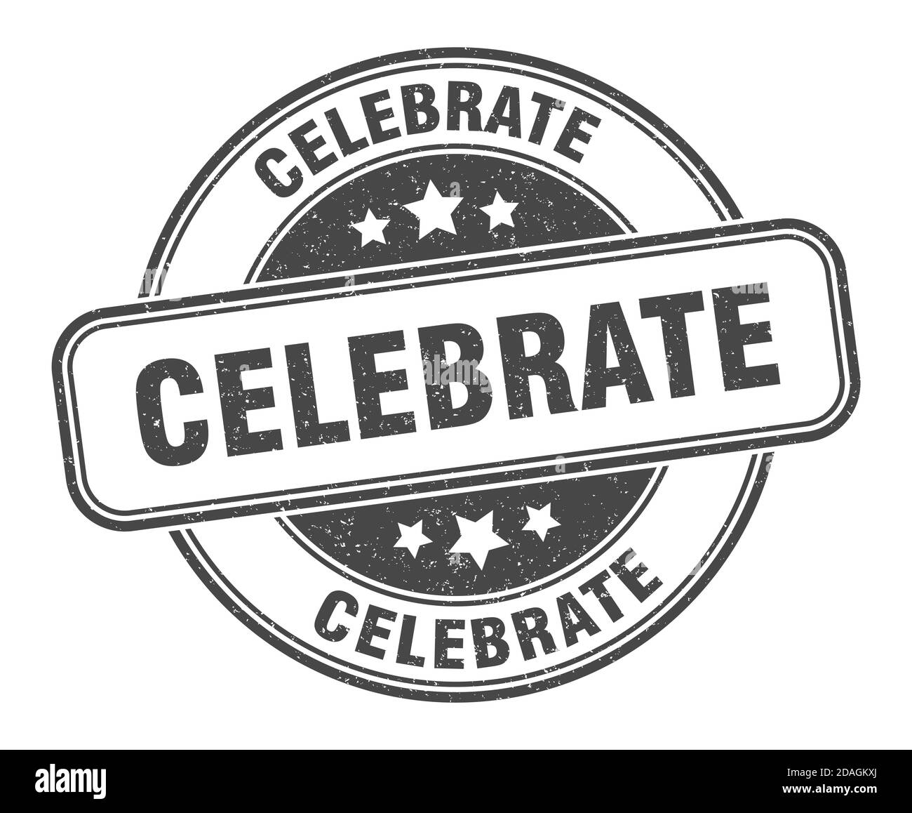 celebrate stamp. celebrate sign. round grunge label Stock Vector Image ...