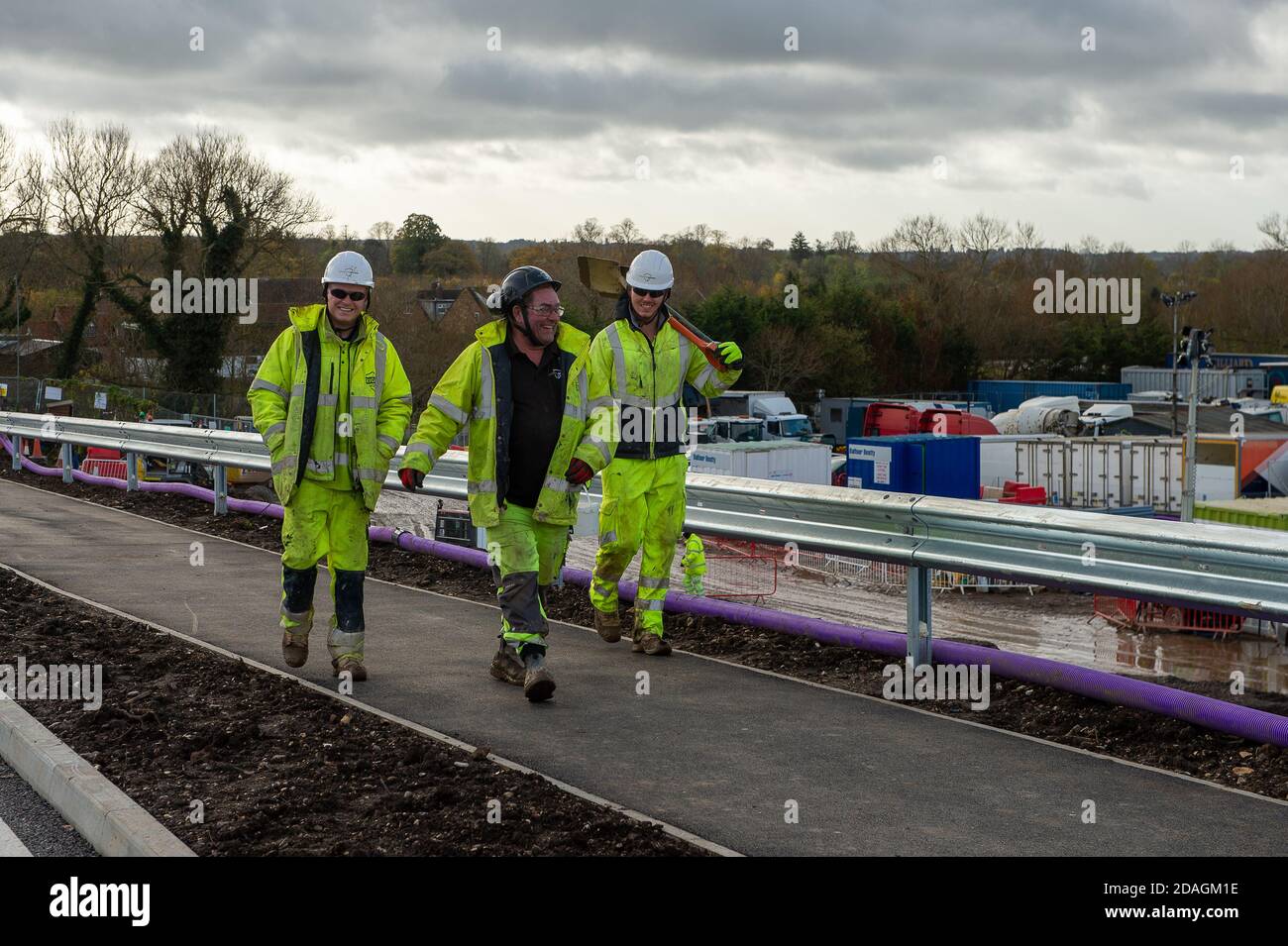Taplow, Buckinghamshire, UK. 12th November, 2020. As part of the M4 ...