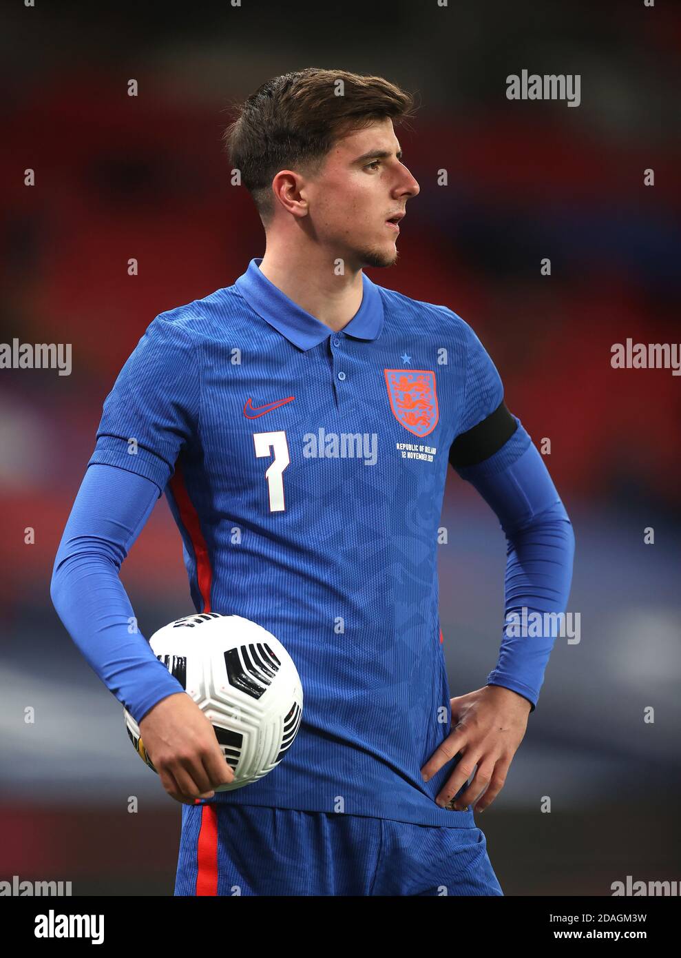 England's Mason Mount during the international friendly at Wembley ...