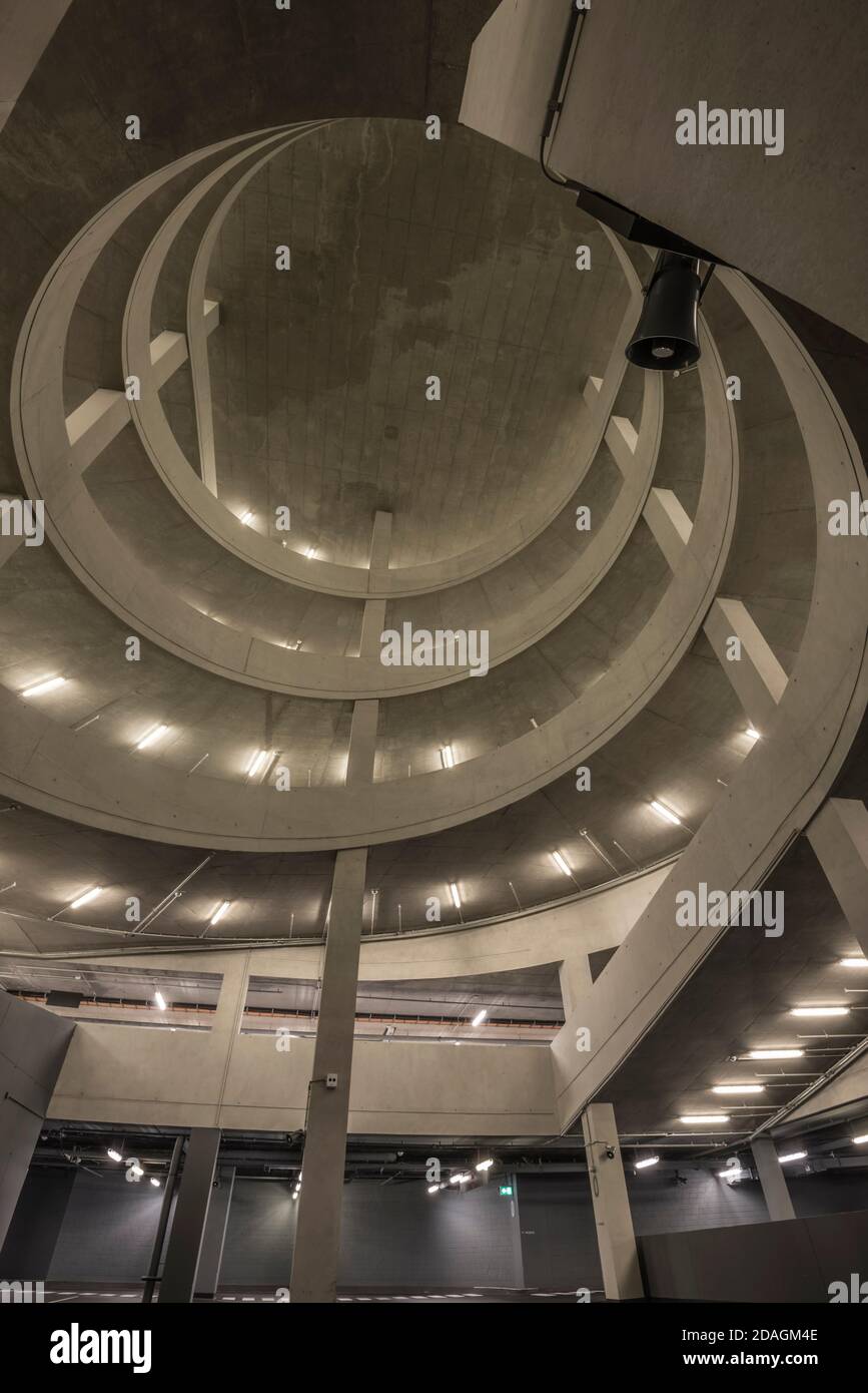 abstract view of a parking garage Stock Photo - Alamy