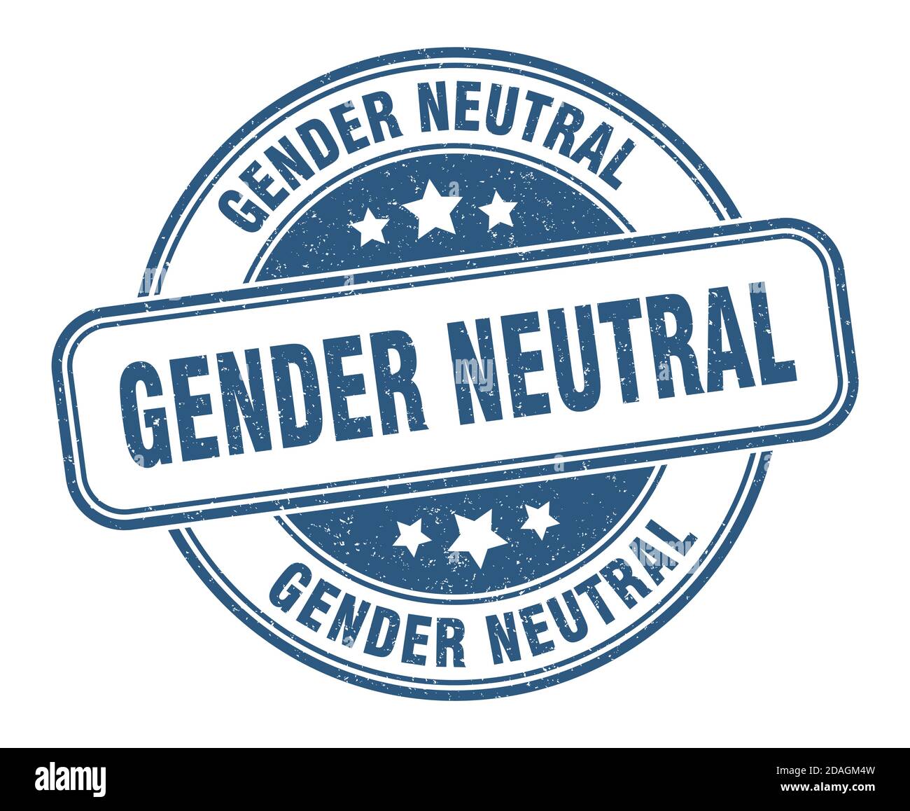 gender neutral stamp. gender neutral sign. round grunge label Stock ...