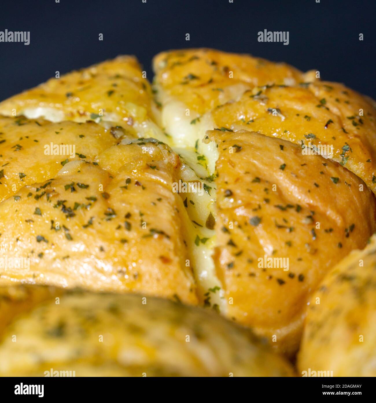 Korean Garlic Cream CHeese Bread Stock Photo - Alamy