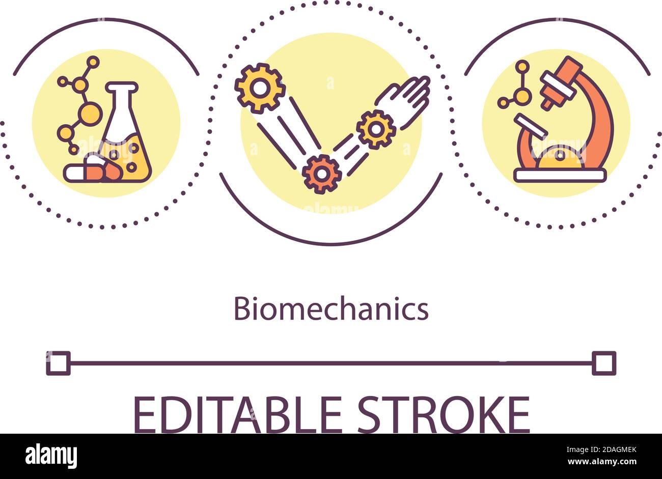 Biomechanics concept icon Stock Vector Image & Art - Alamy