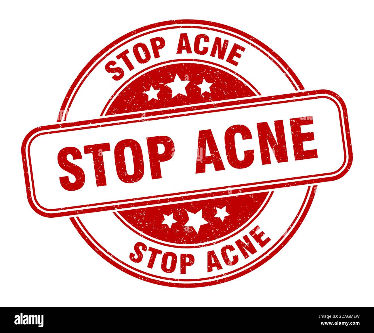 stop acne stamp. stop acne sign. round grunge label Stock Vector Image ...