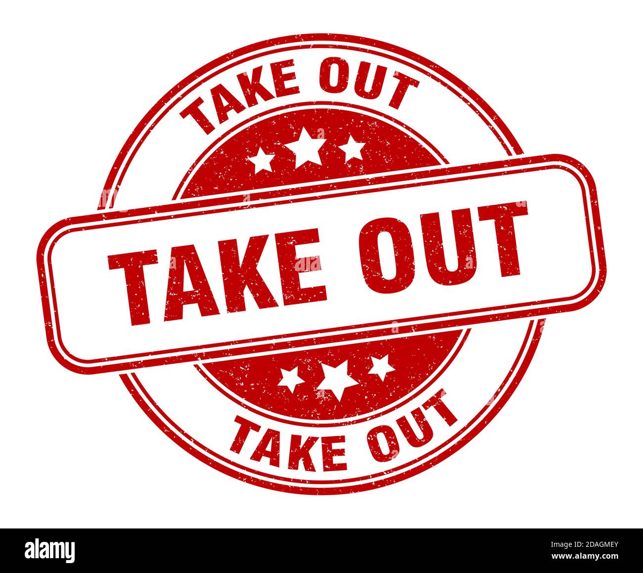 take out stamp. take out sign. round grunge label Stock Vector Image ...