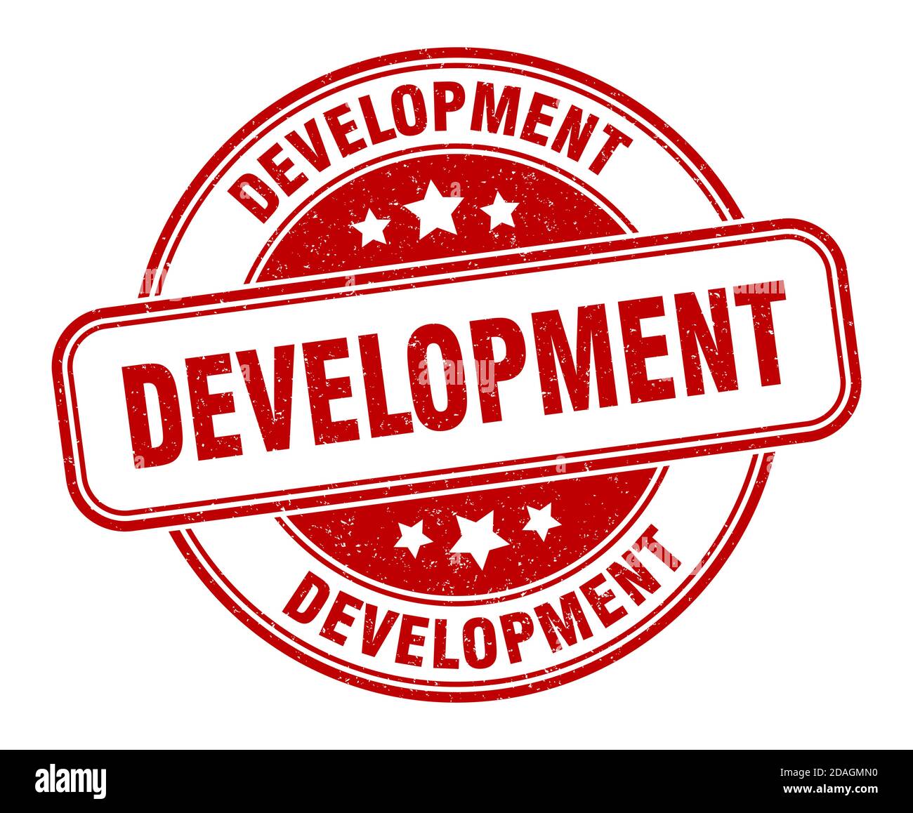 development stamp. development sign. round grunge label Stock Vector ...