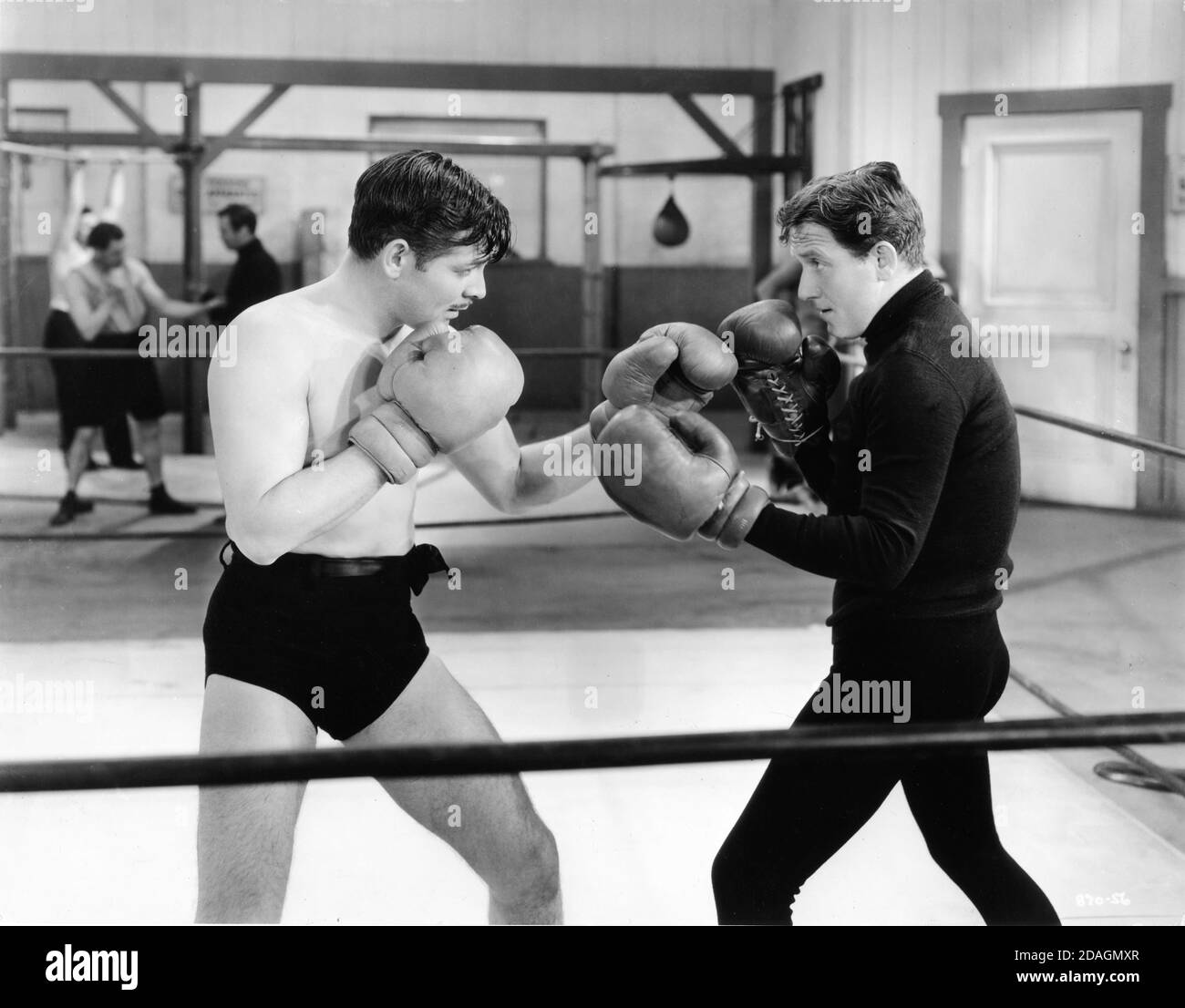 CLARK GABLE and SPENCER TRACY boxing in SAN FRANCISCO 1936 director W.S ...