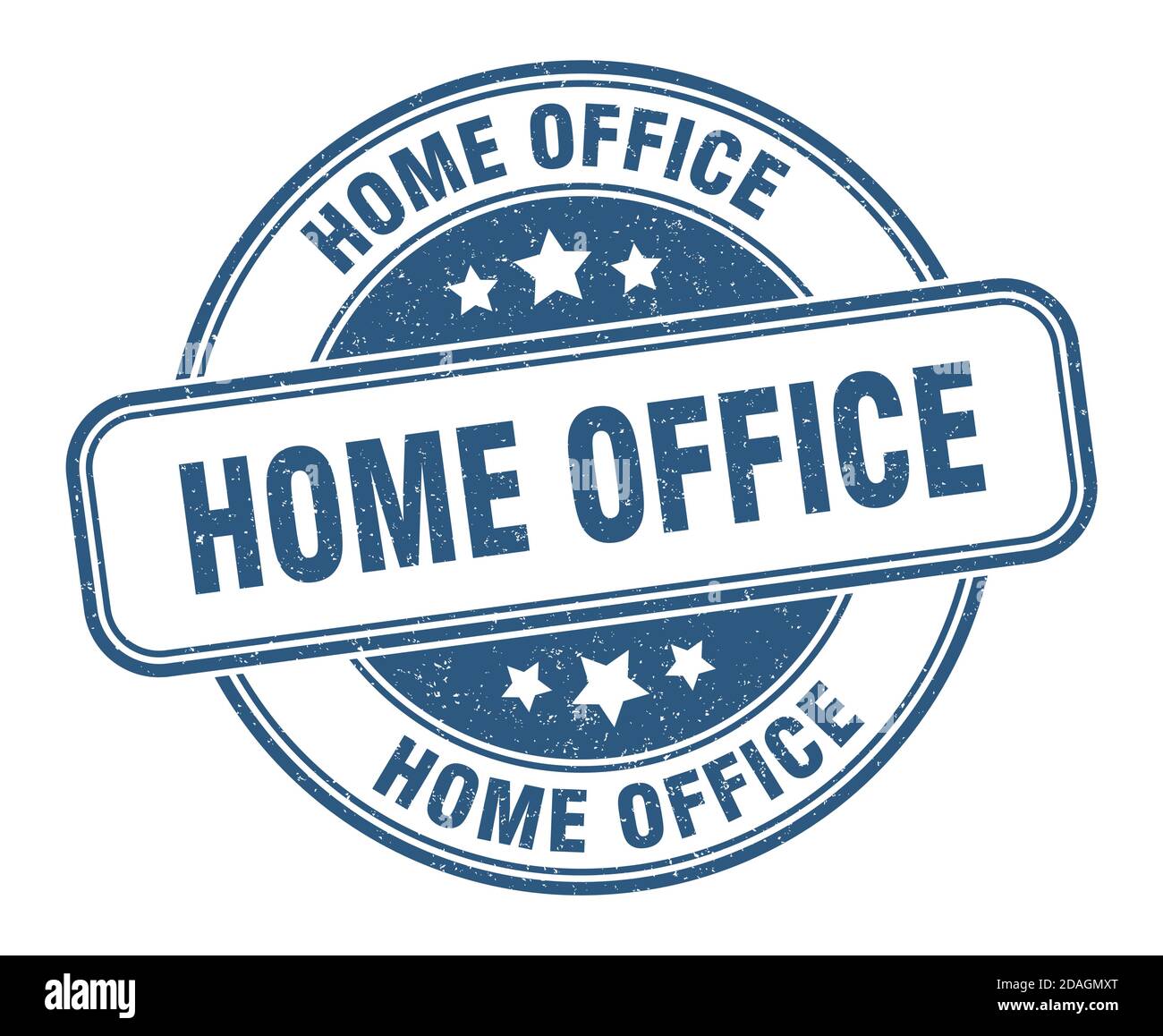 home office stamp. home office sign. round grunge label Stock Vector ...