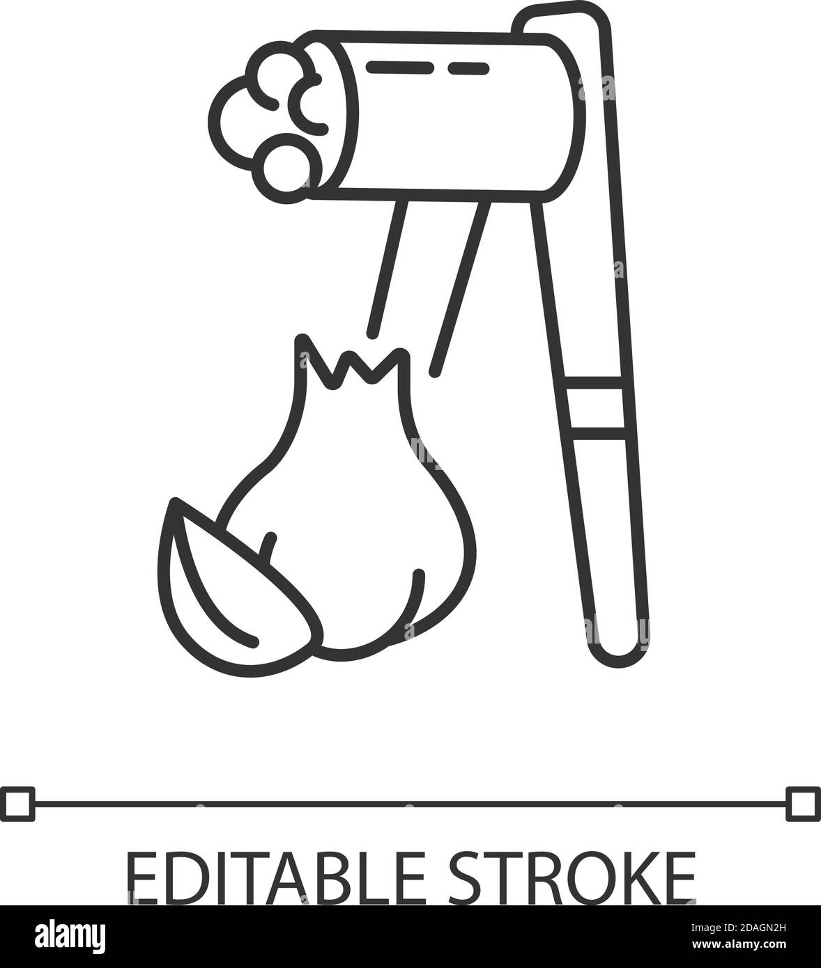 Serving garlic Stock Vector Images - Alamy