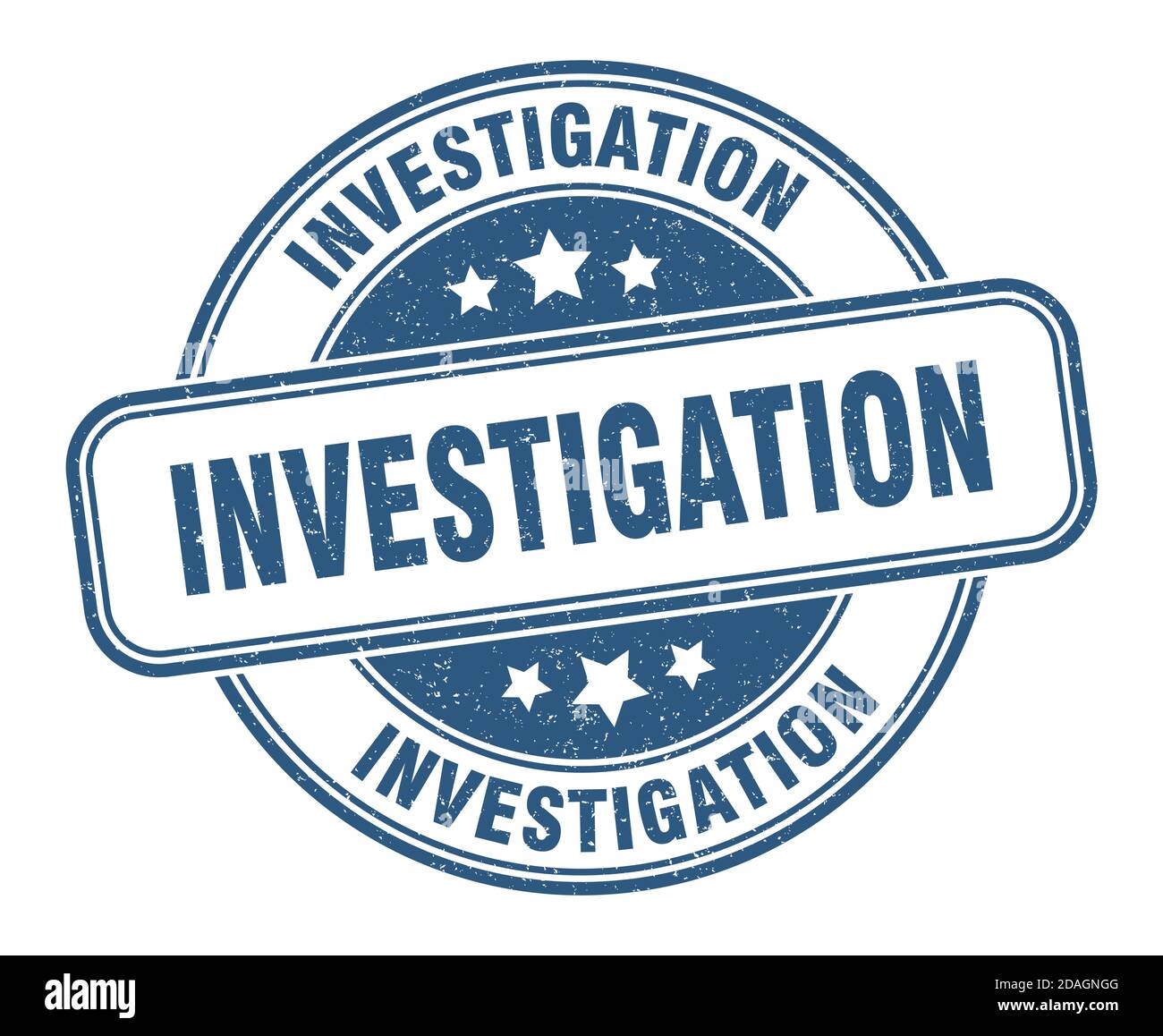 investigation stamp. investigation sign. round grunge label Stock ...
