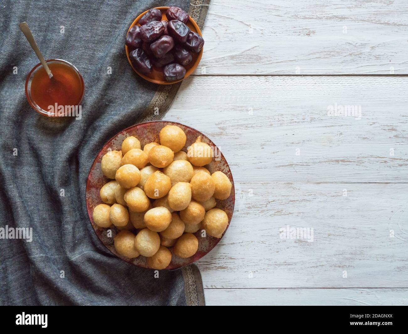 Luqaimat - traditional sweet dumplings of UAE. Sweet Ramadan dumplings ...