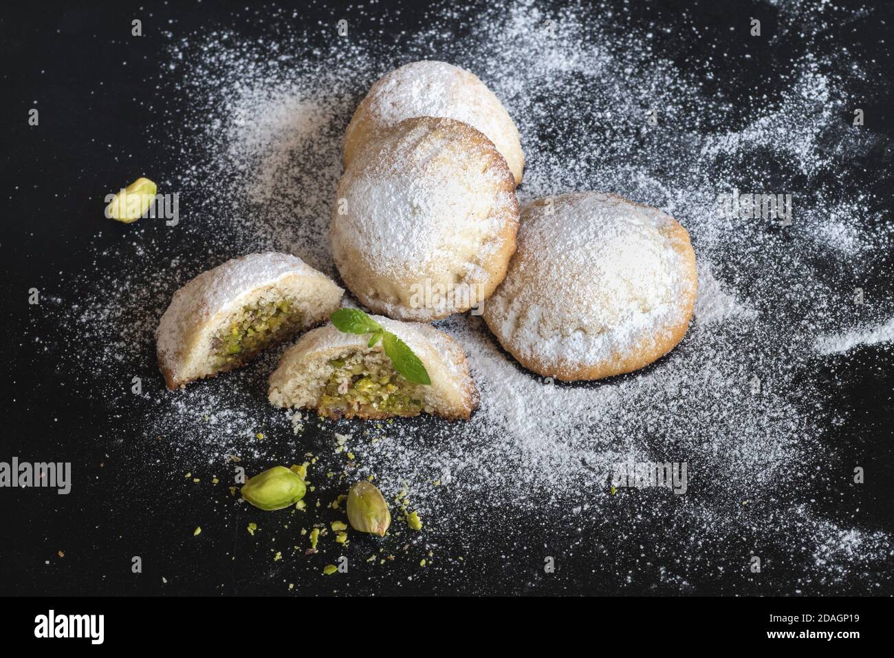 Eid muslim sweet kahk. Arabian Sweets for Ramadan and EId Stock Photo ...