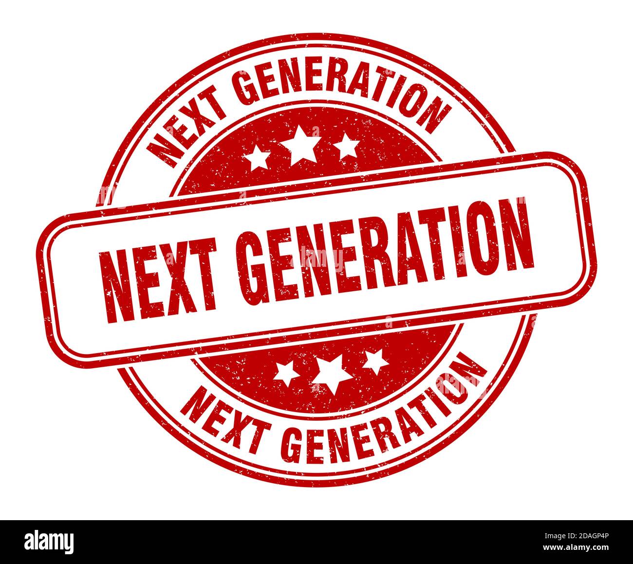 next generation stamp. next generation sign. round grunge label Stock ...