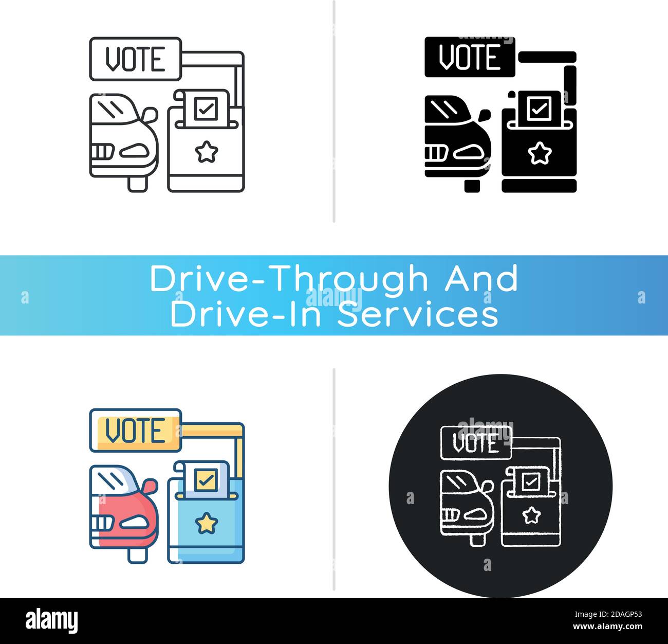 Drive through voting booth icon Stock Vector Image & Art - Alamy