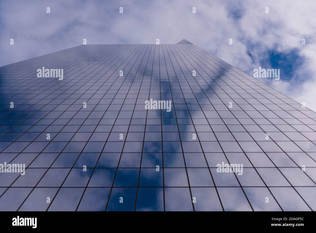 The One World Center building mix with the sky Stock Photo - Alamy