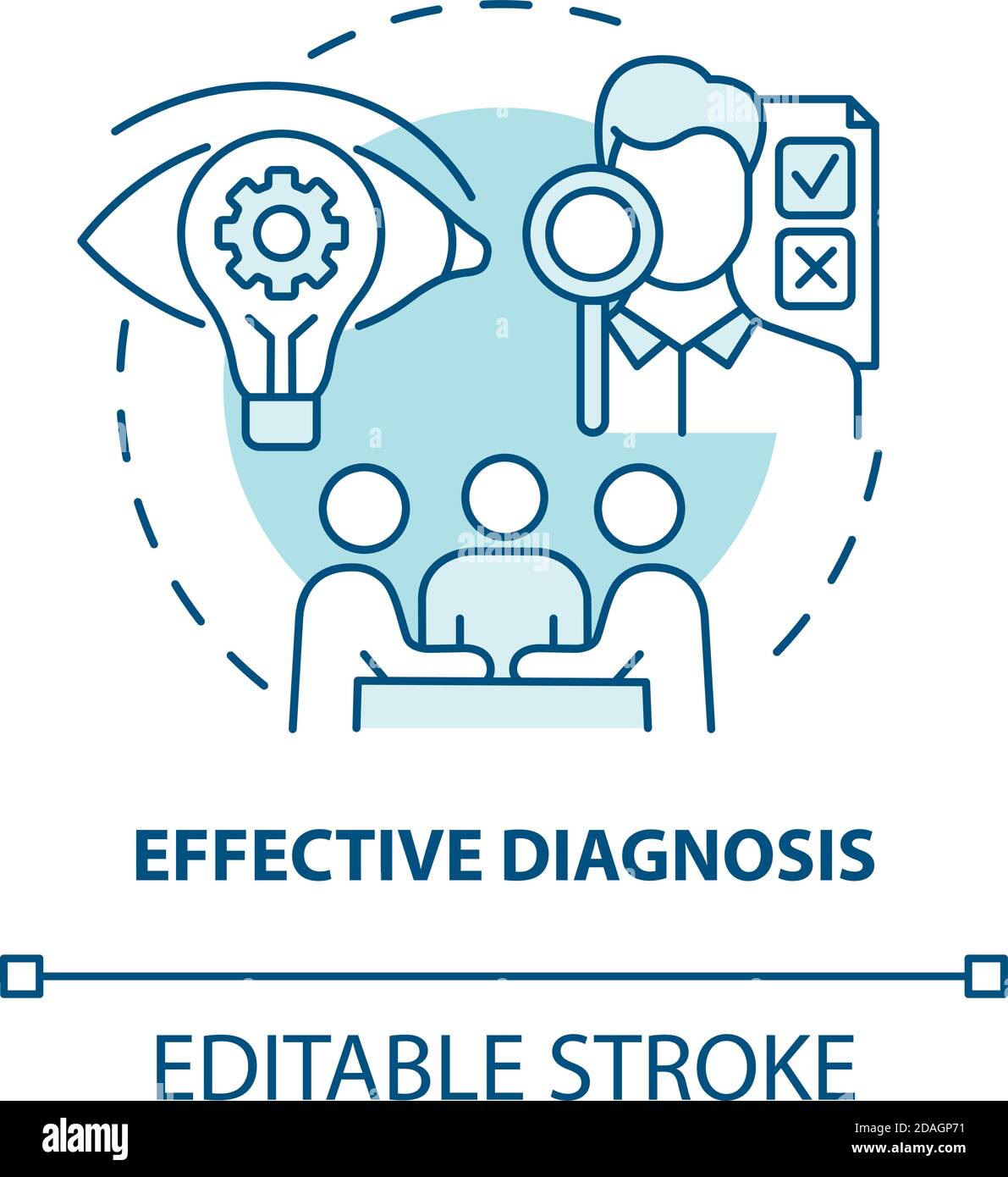 Effective diagnosis concept icon Stock Vector Image & Art - Alamy