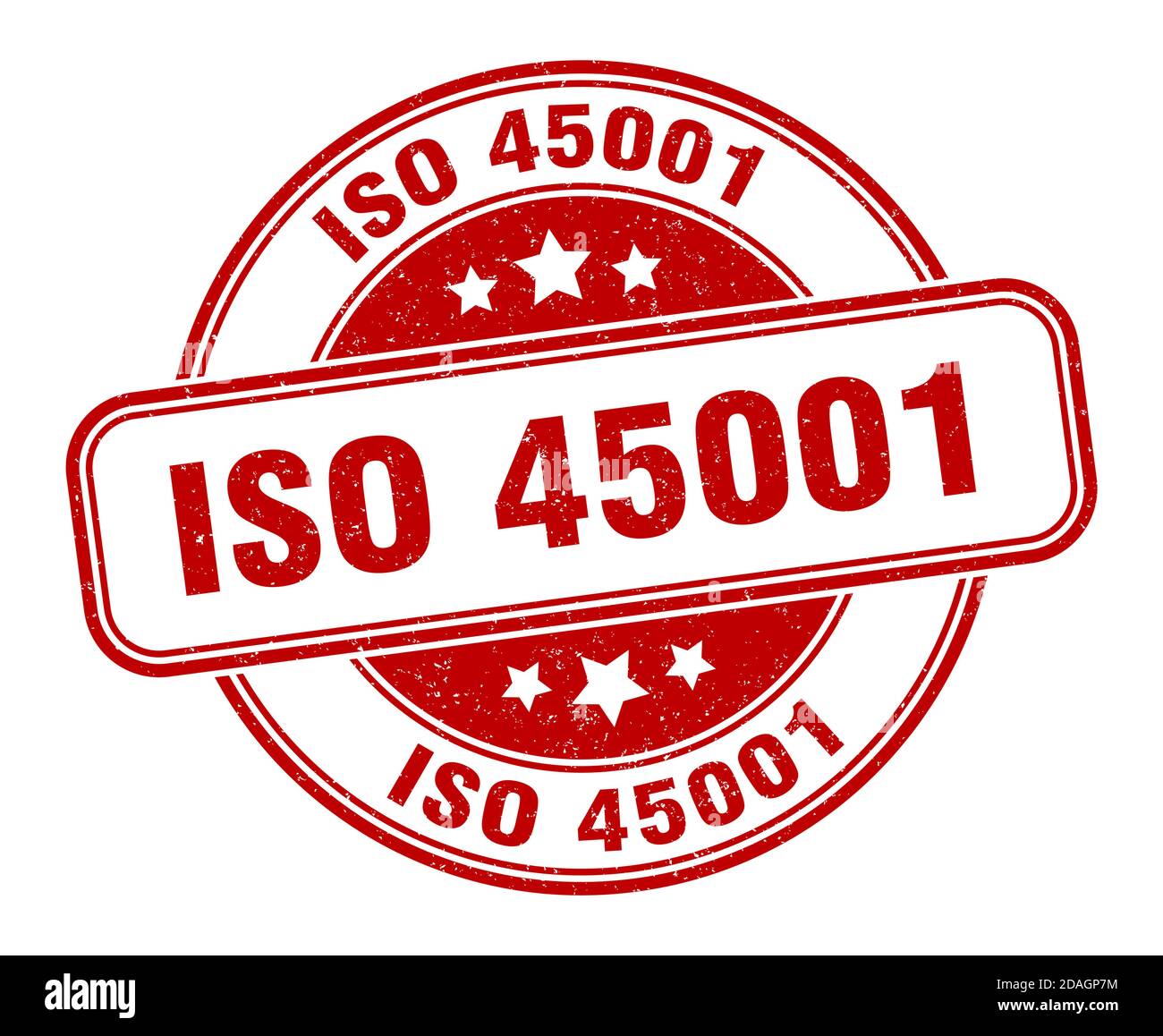iso 45001 stamp. iso 45001 sign. round grunge label Stock Vector Image ...