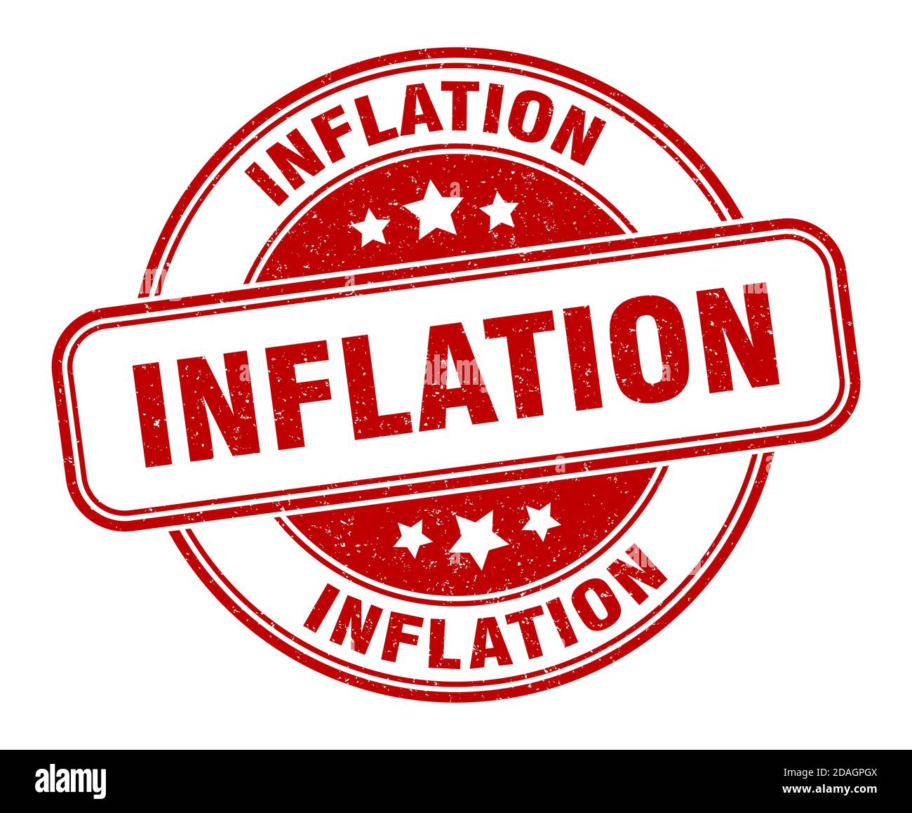 inflation stamp. inflation sign. round grunge label Stock Vector Image ...