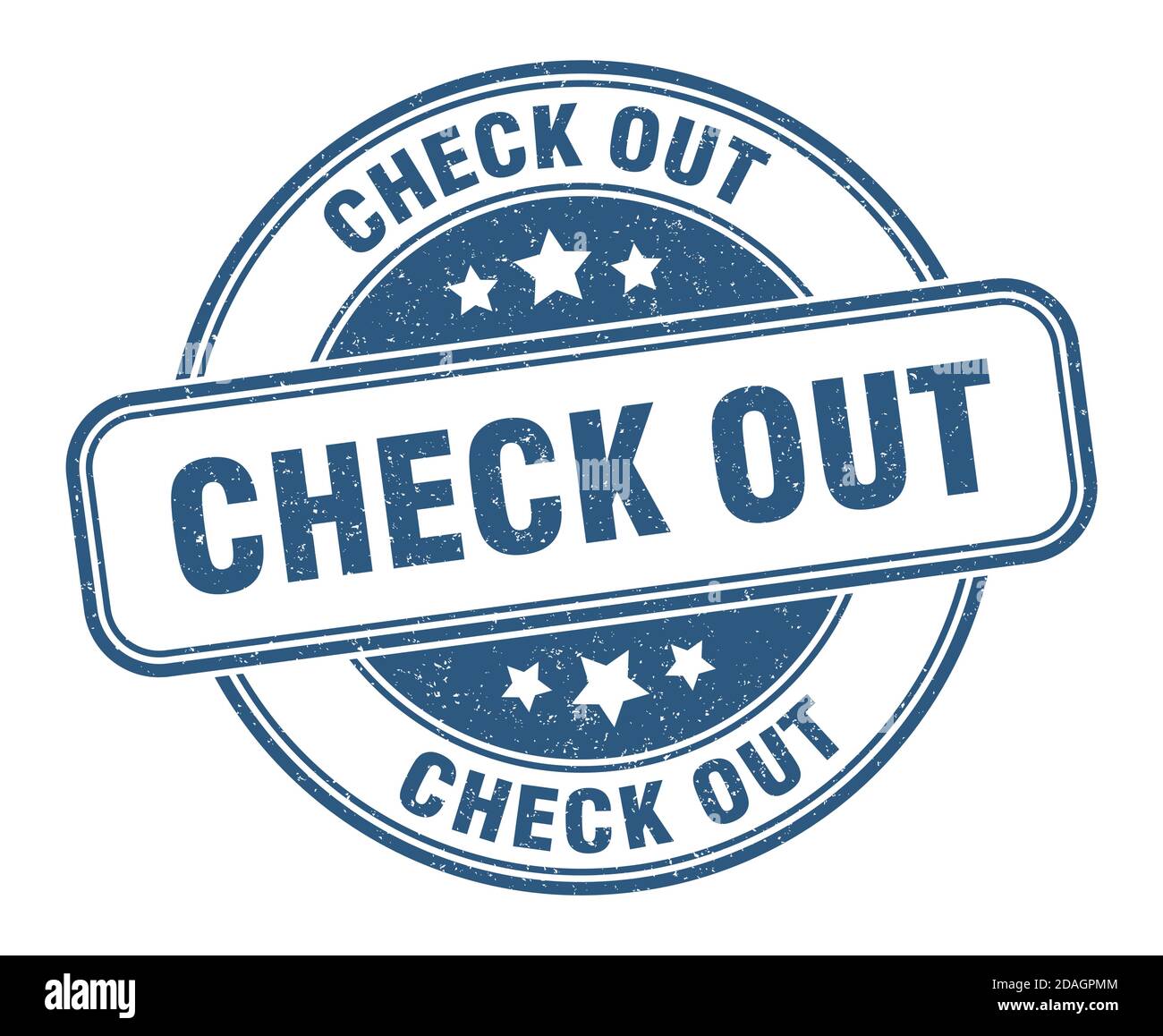 check out stamp. check out sign. round grunge label Stock Vector Image ...
