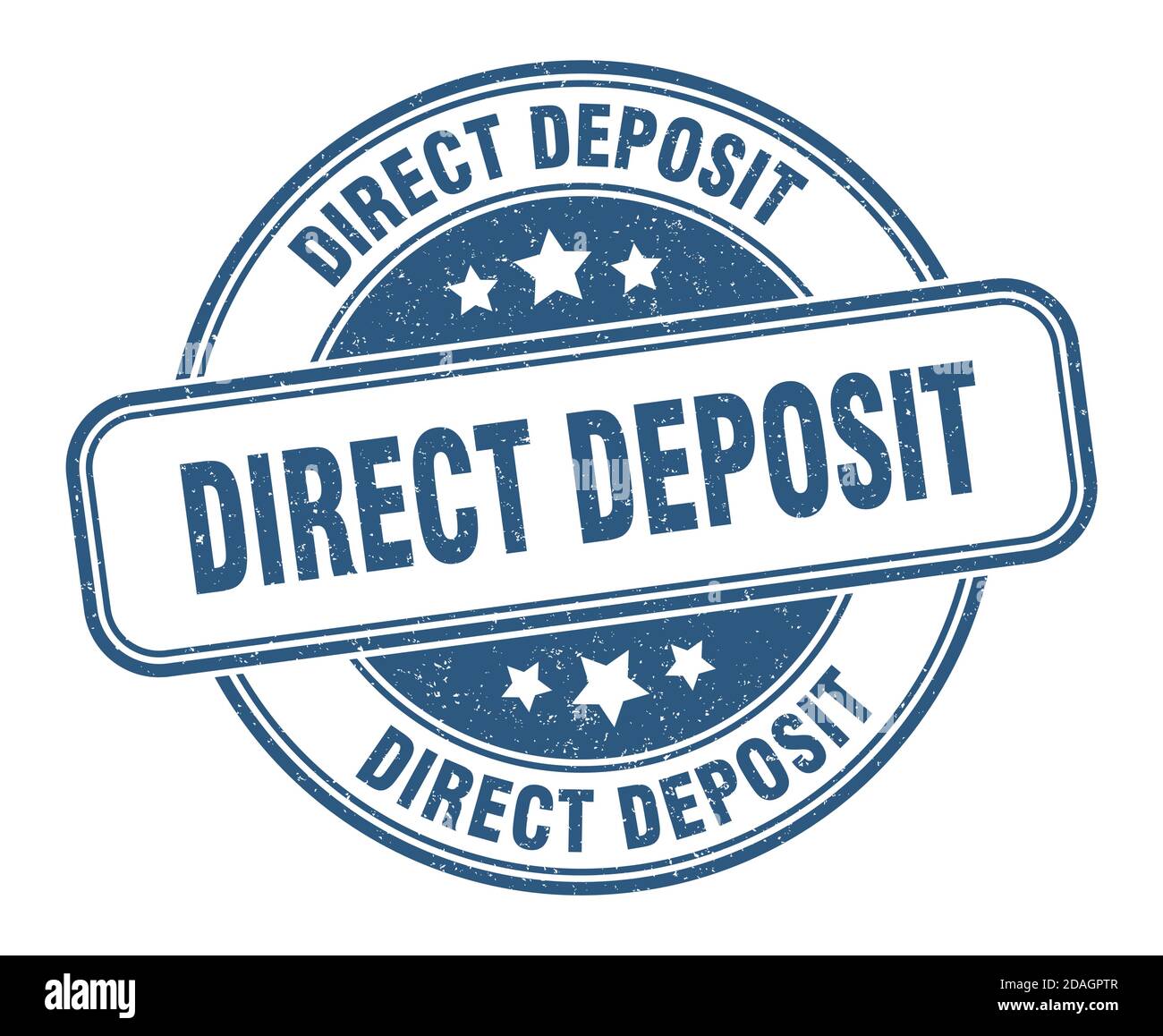 direct deposit stamp. direct deposit sign. round grunge label Stock ...