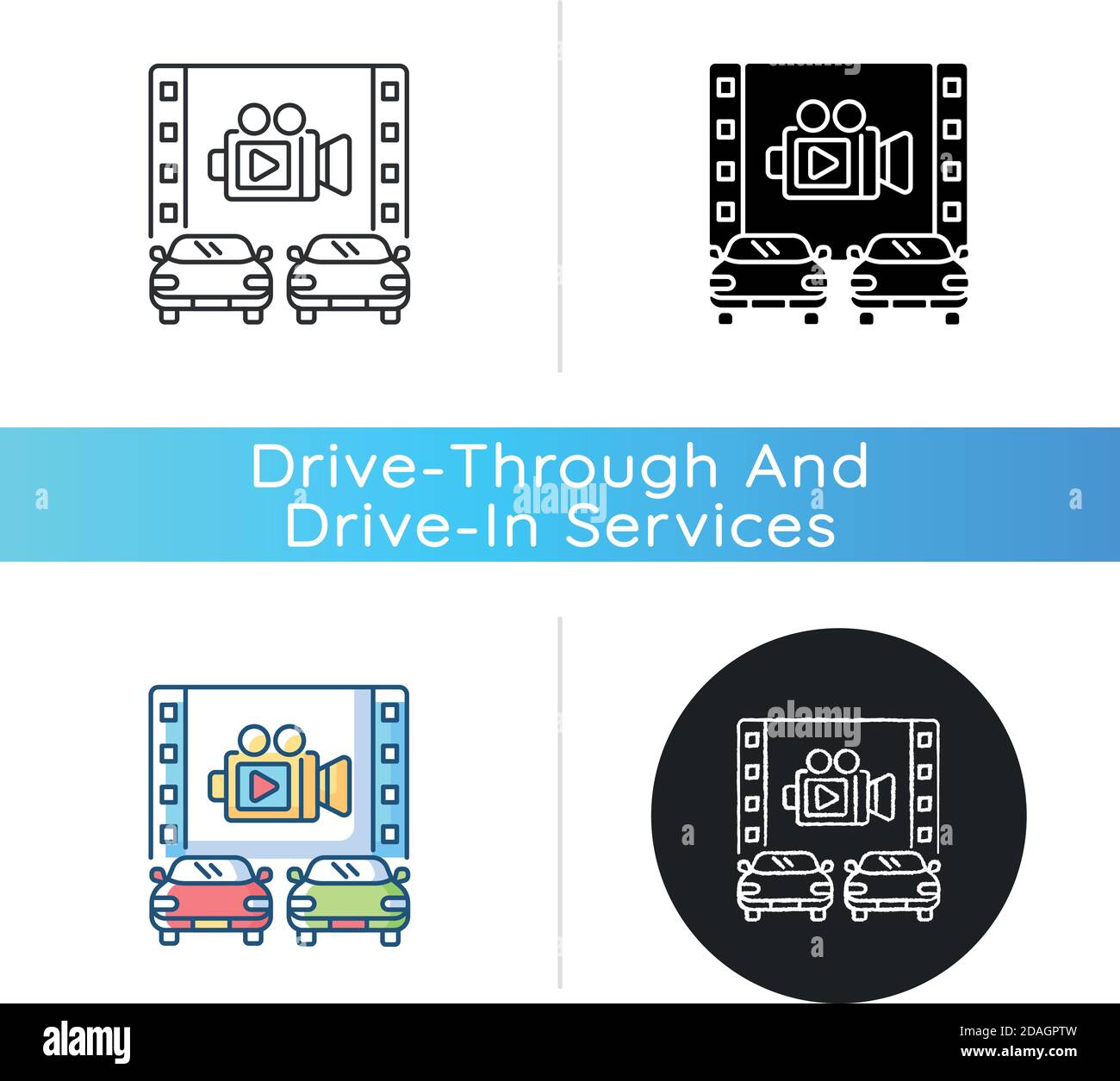 Drive through show Stock Vector Images - Alamy