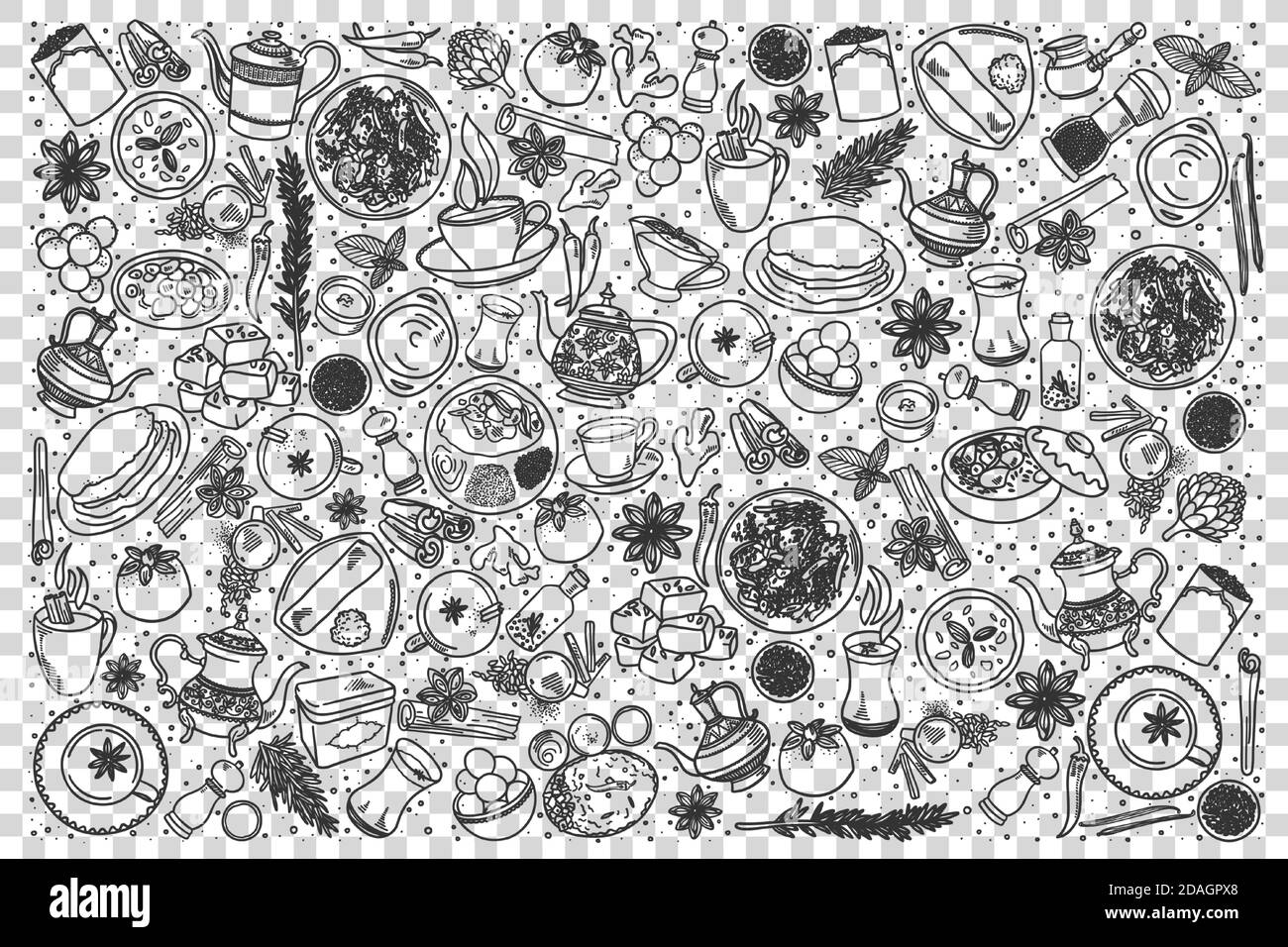 Chicken curry masala indian Black and White Stock Photos & Images - Alamy