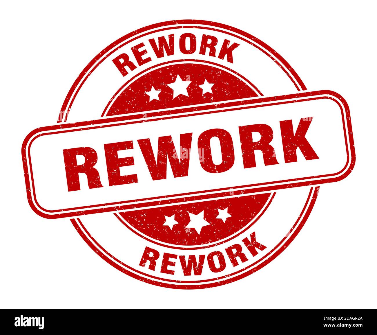 rework stamp. rework sign. round grunge label Stock Vector Image & Art ...