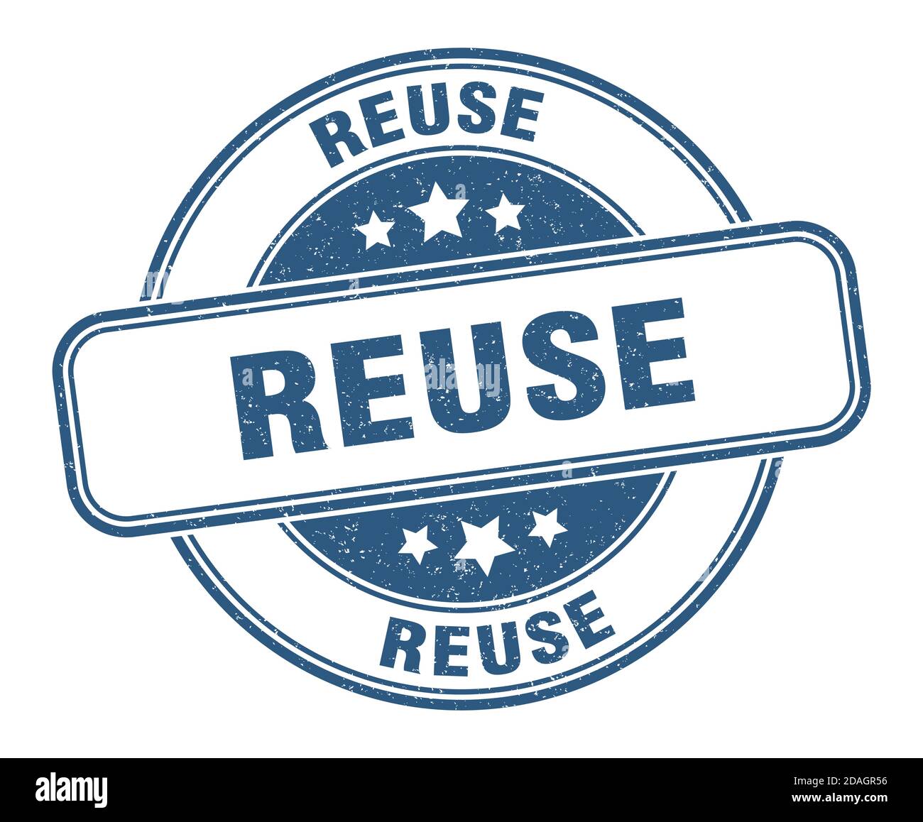 reuse stamp. reuse sign. round grunge label Stock Vector Image & Art ...