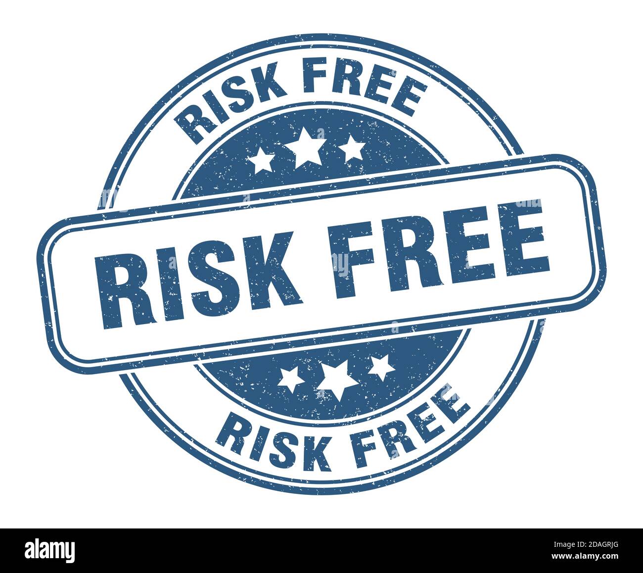risk free stamp. risk free sign. round grunge label Stock Vector Image ...