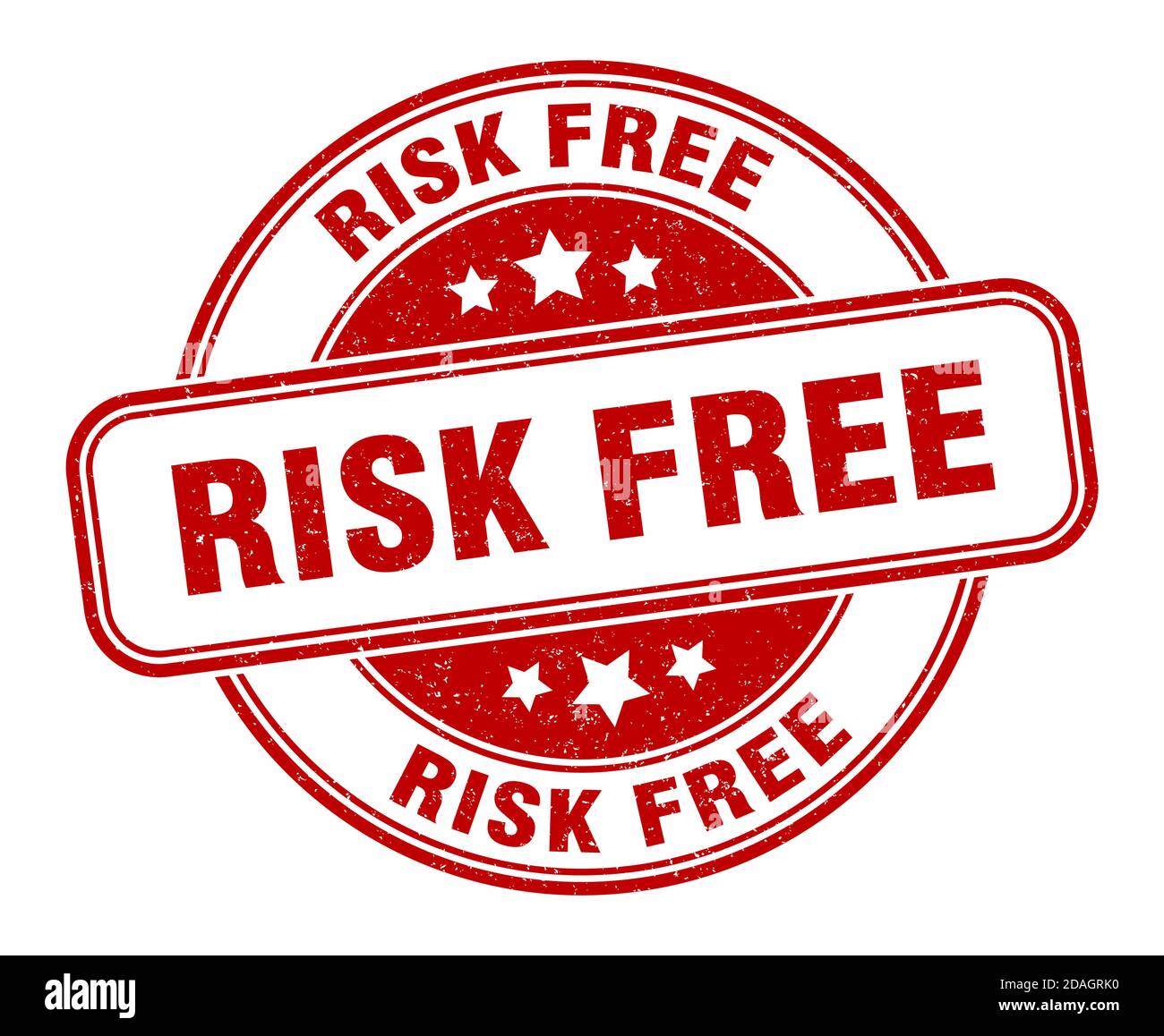 risk free stamp. risk free sign. round grunge label Stock Vector Image ...