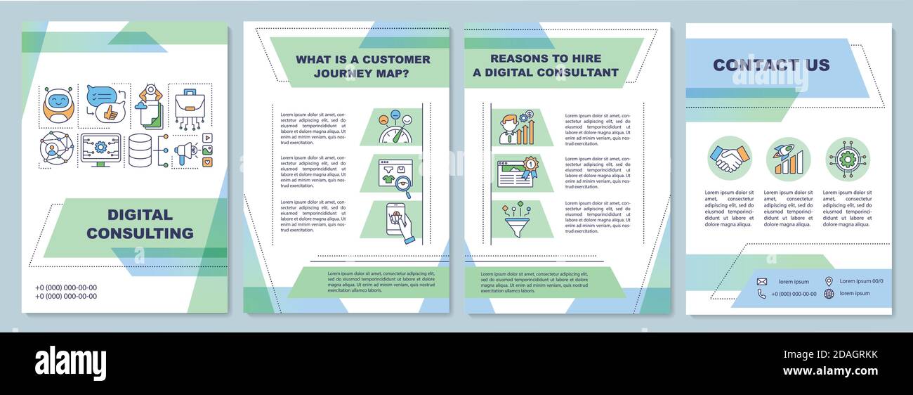 Digital consulting brochure template Stock Vector Image & Art - Alamy