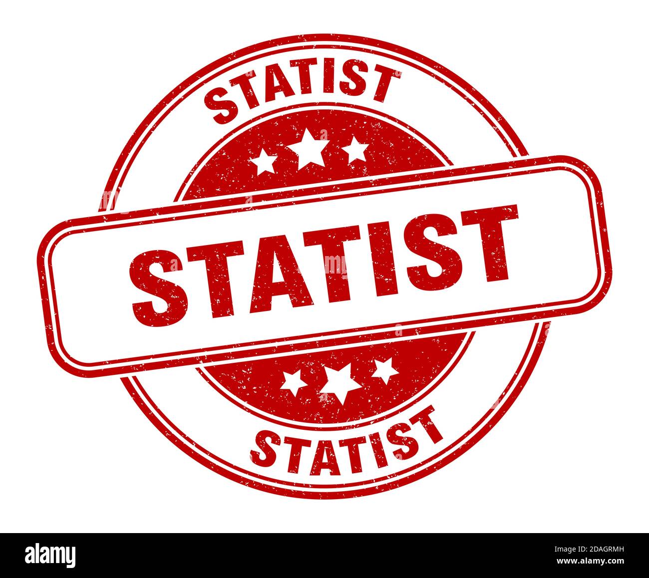 statist stamp. statist sign. round grunge label Stock Vector Image ...
