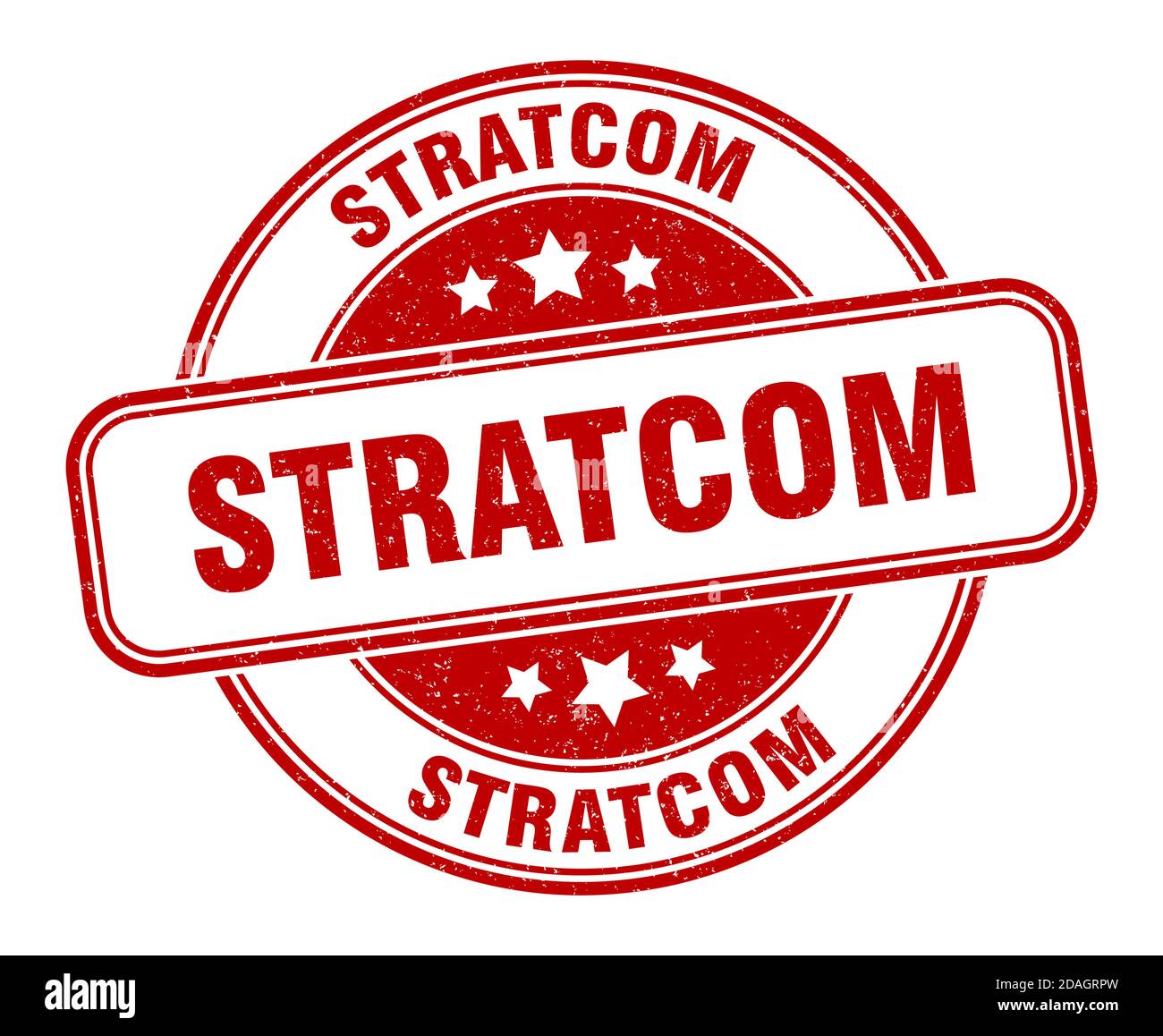 stratcom stamp. stratcom sign. round grunge label Stock Vector Image ...