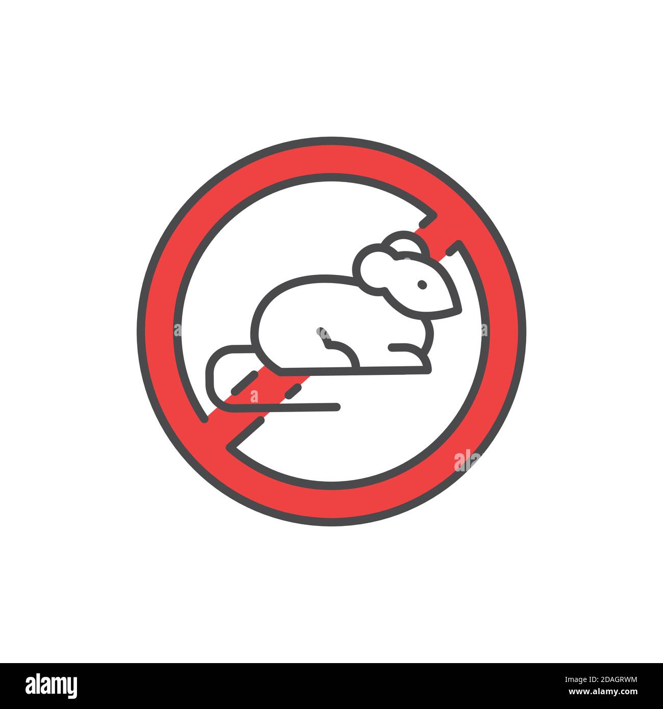 No pests color line icon. Pictogram for web page, mobile app, promo ...
