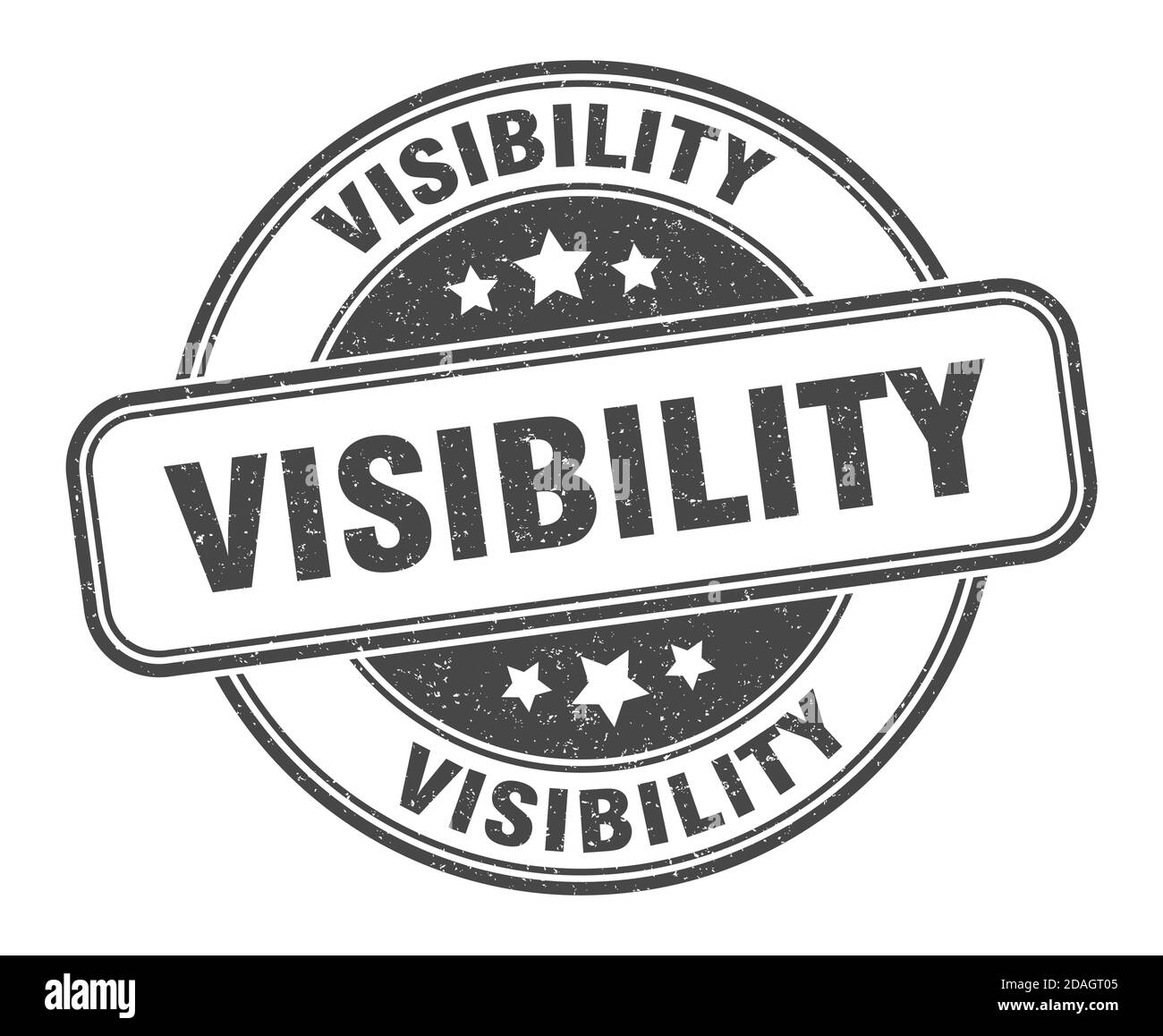 visibility stamp. visibility sign. round grunge label Stock Vector ...