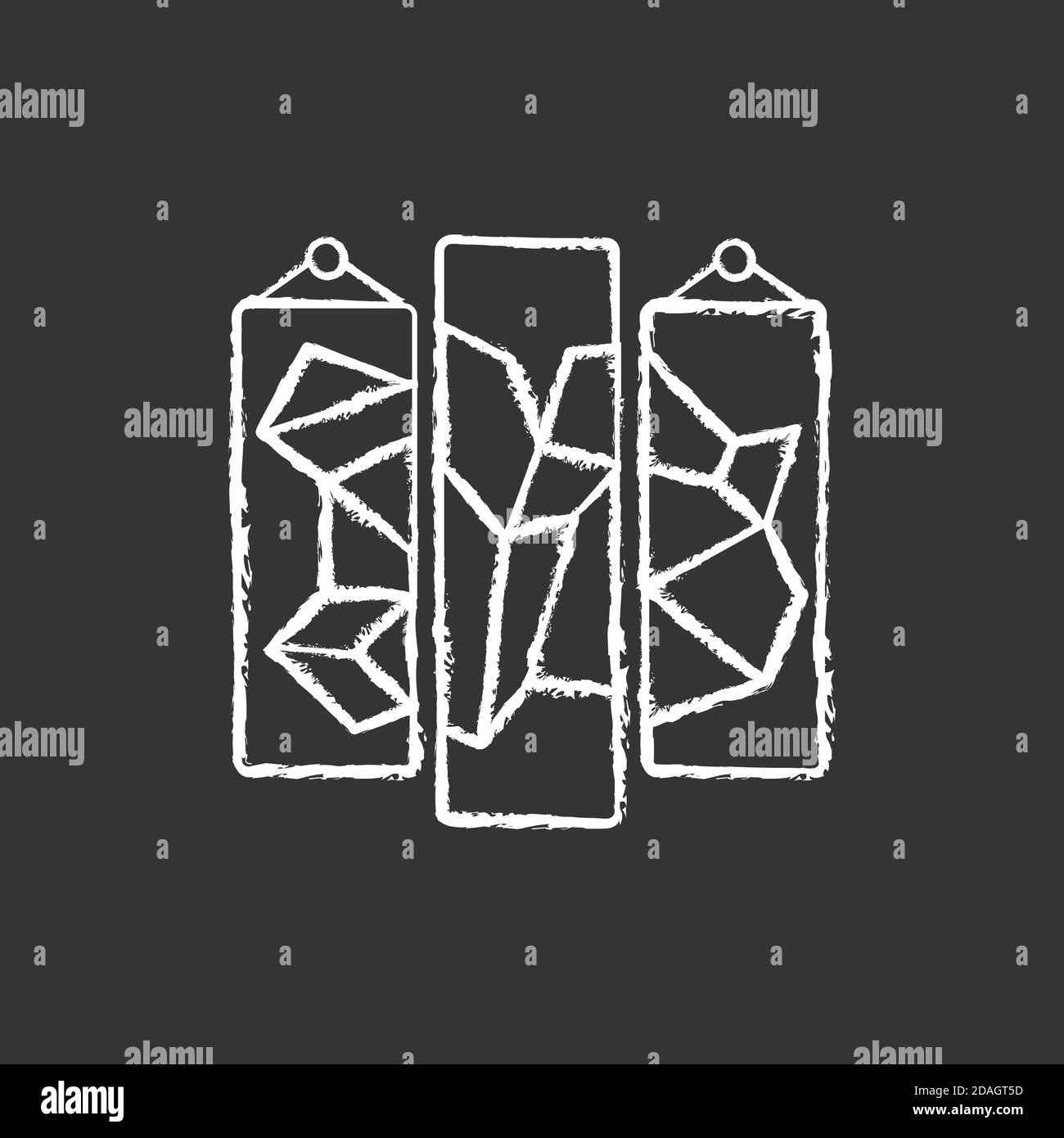 Wall art chalk white icon on black background Stock Vector Image & Art ...