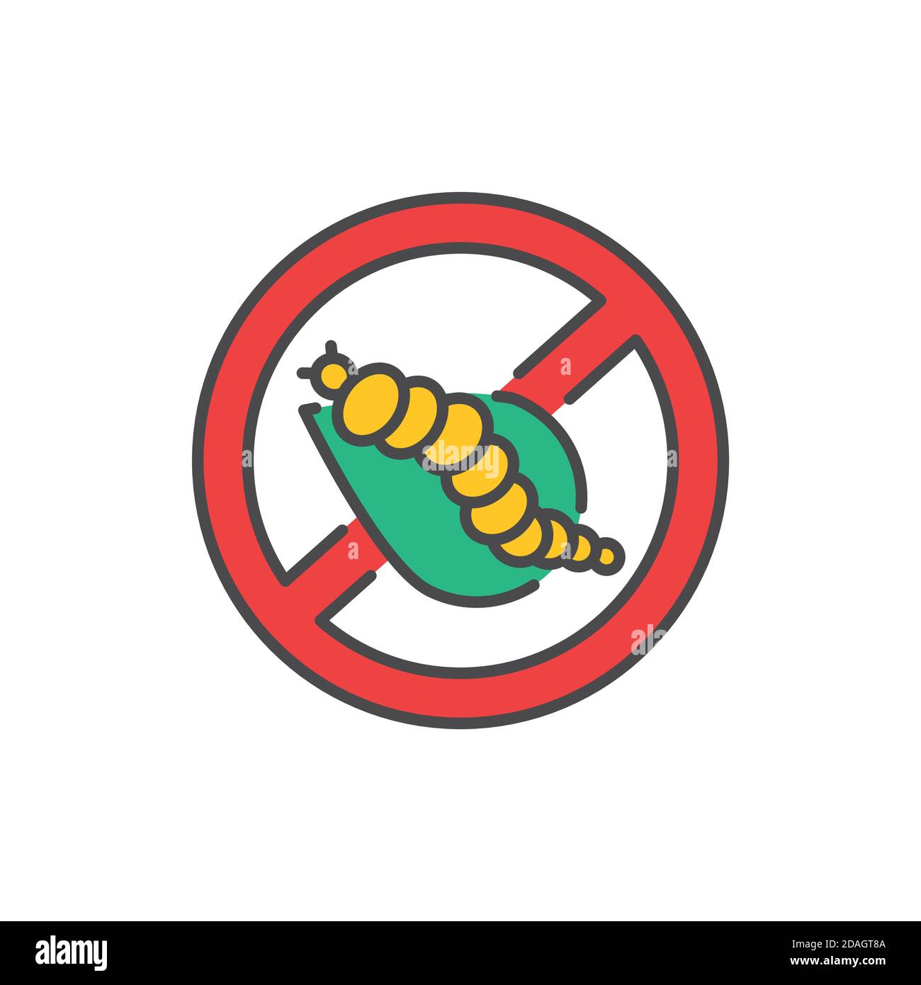 No pests color line icon. Pictogram for web page, mobile app, promo ...