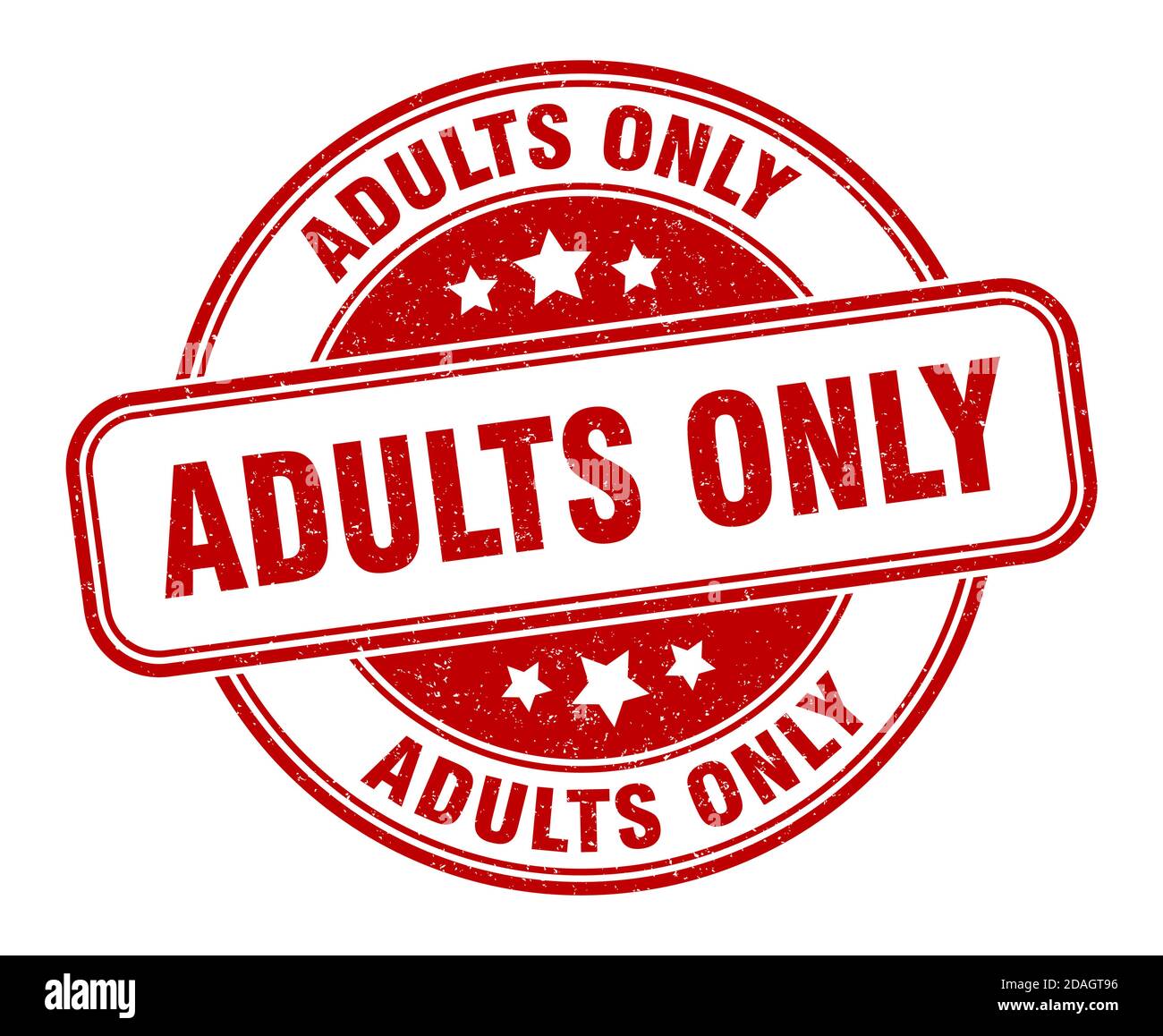 adults only stamp. adults only sign. round grunge label Stock Vector ...