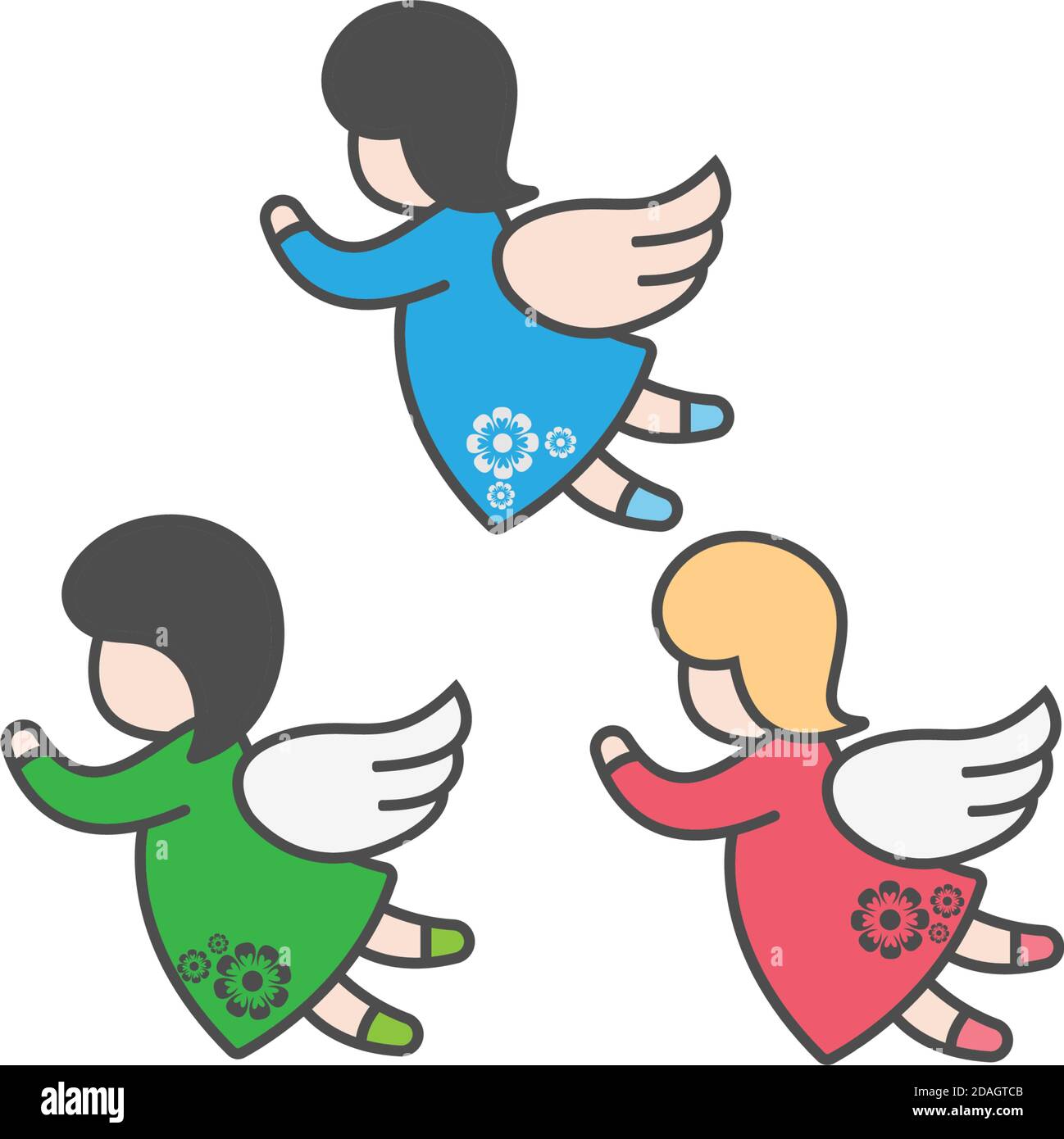 Angel icon logo creative design template Stock Vector Image & Art - Alamy