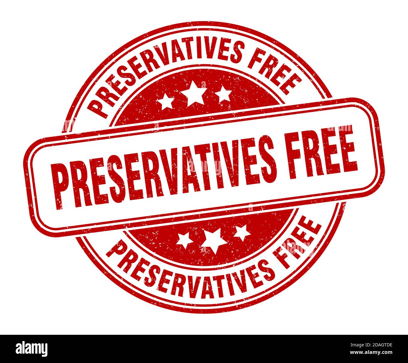 preservatives free stamp. preservatives free sign. round grunge label ...