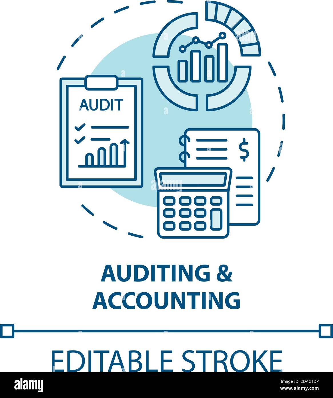 Auditing and accounting concept icon Stock Vector Image & Art - Alamy