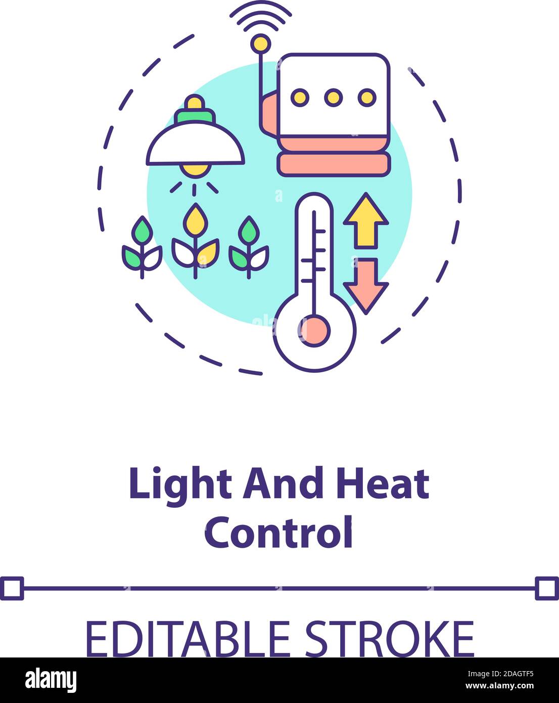 Light and heat control concept icon Stock Vector Image & Art - Alamy