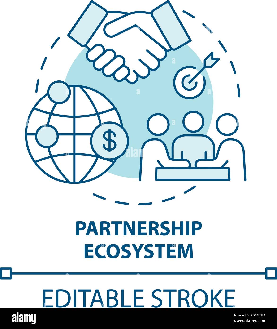 Partnership ecosystem concept icon Stock Vector Image & Art - Alamy